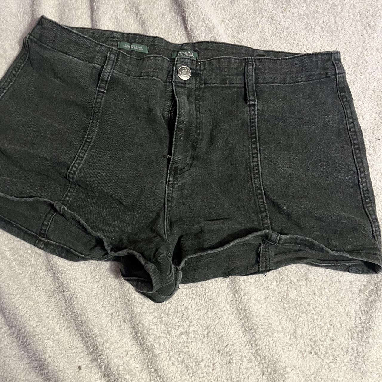Black Jean shorts women’s size 14 wild fable - Depop