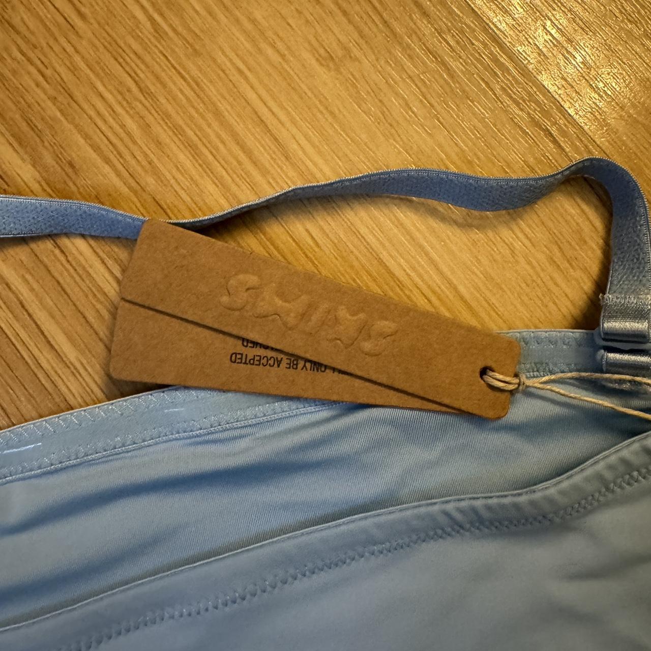 Skims iris blue swim bandeau bikini top Brand new... - Depop