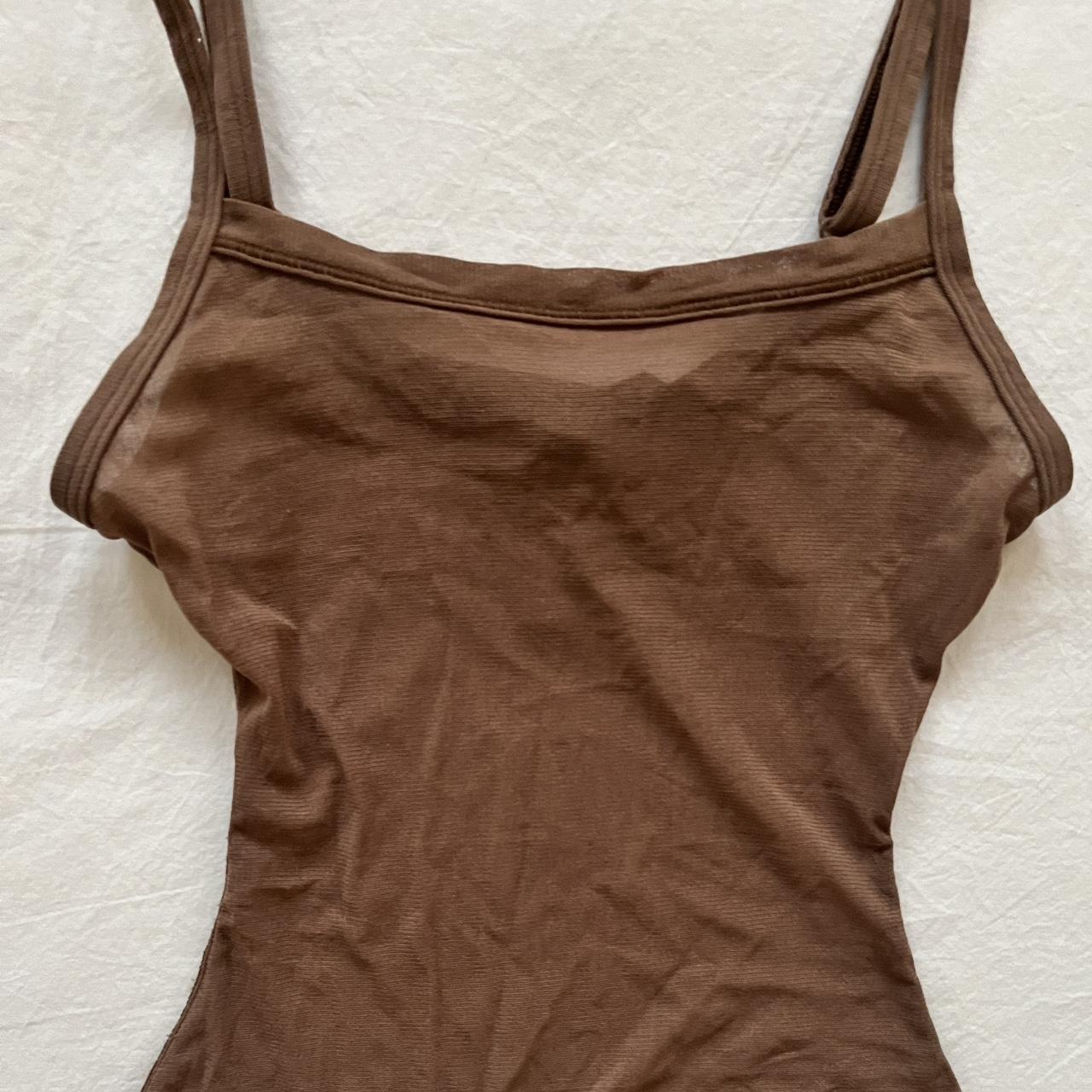 Skims summer mesh sheer brown bodysuit! Color is... - Depop