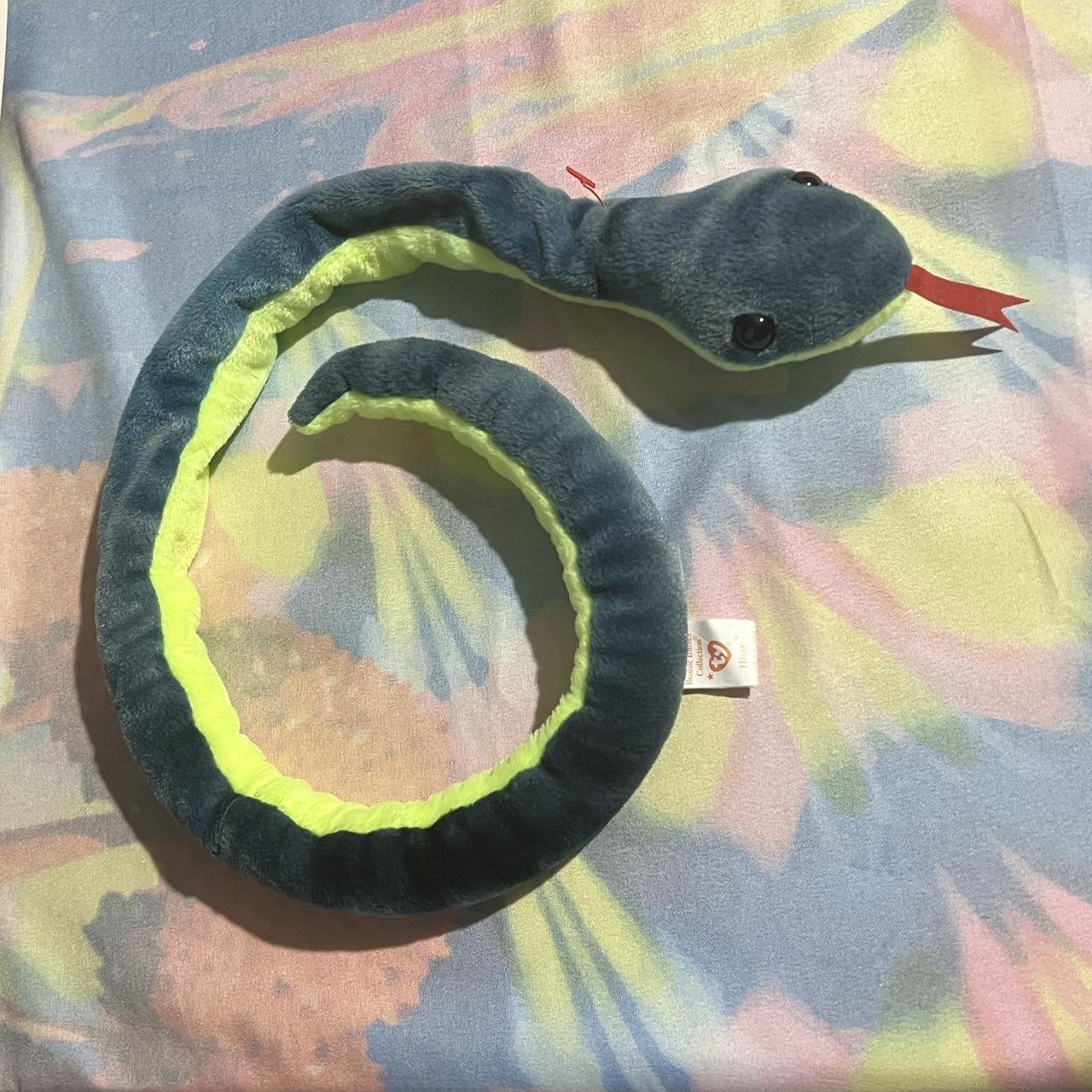 cute snake plushy, “hissy” from beanie babies... - Depop