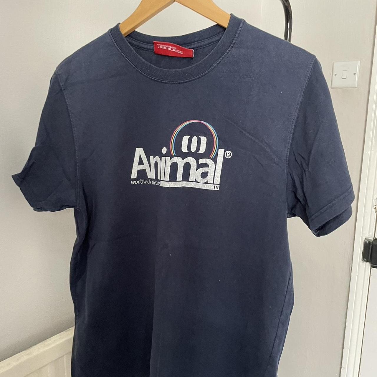 Animal shirt Size is medium but fit is quite tight... - Depop