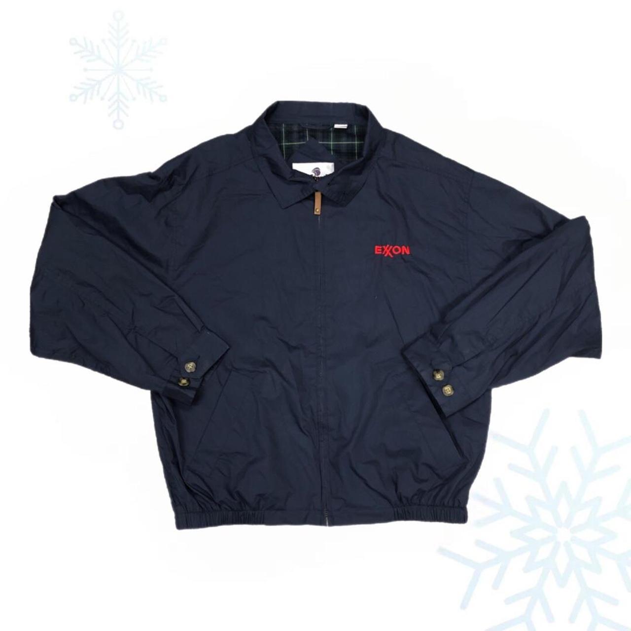 🏁 Vintage Exxon Mobil Racing 3/4 zip-up pullover... - Depop