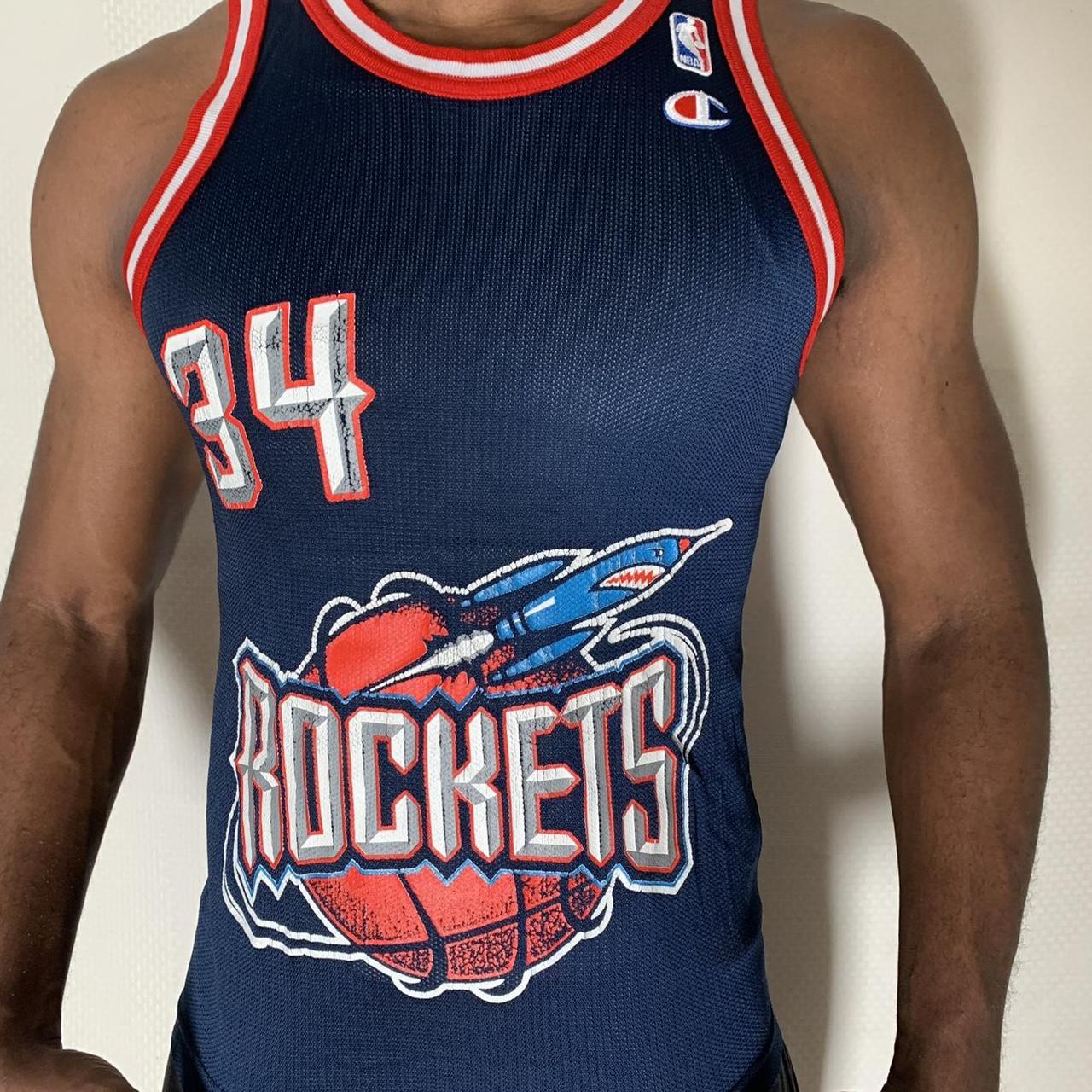 Vintage Houston Rockets Olajuwon NBA Jersey in good... - Depop