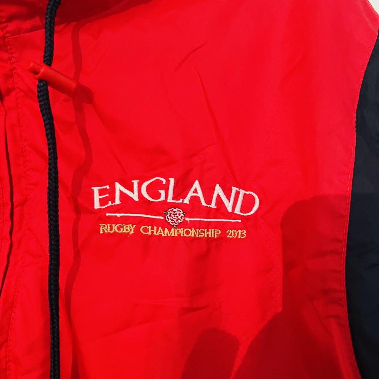 Red England rugby coat Relatively new haven’t worn... - Depop