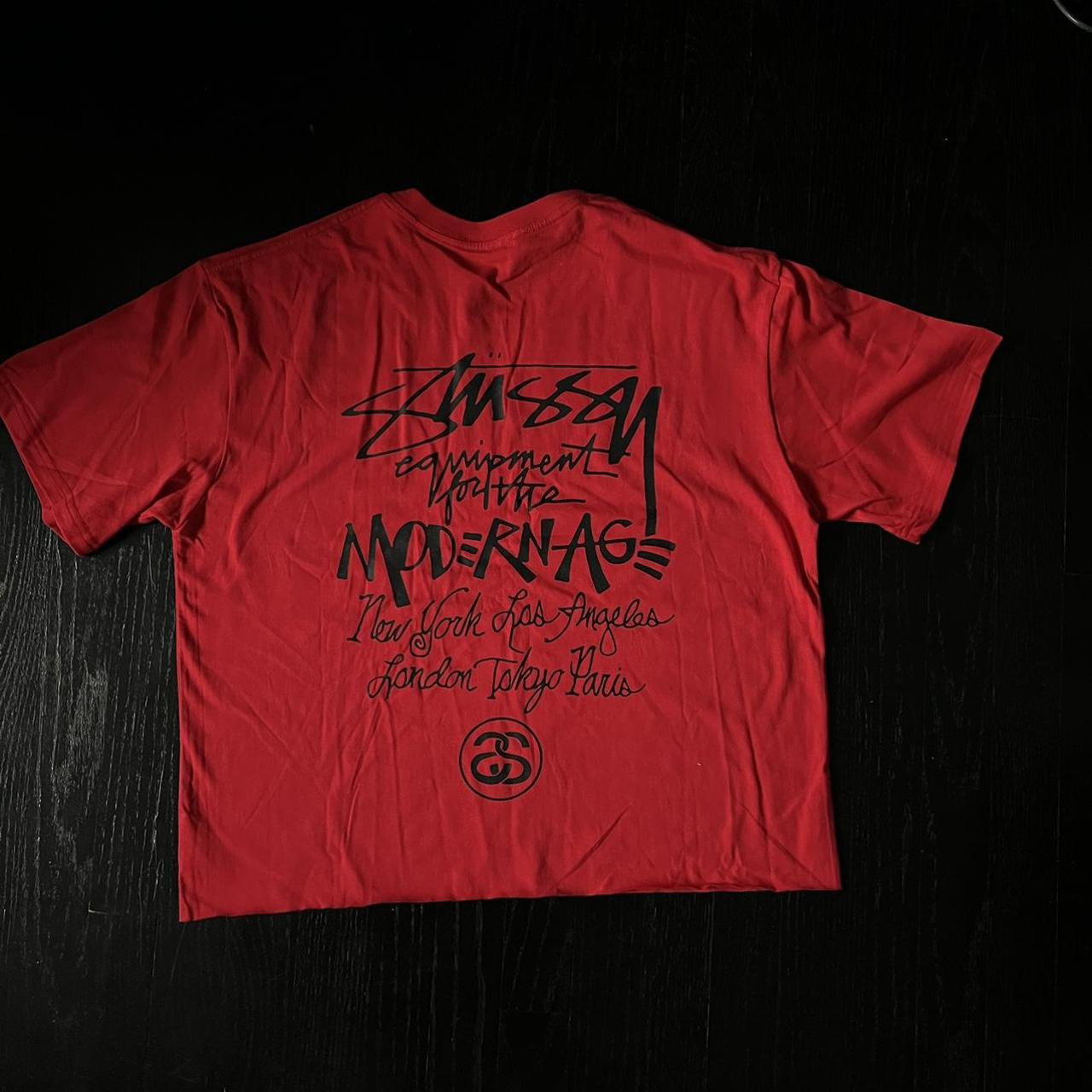 cropped stussy tee - Depop