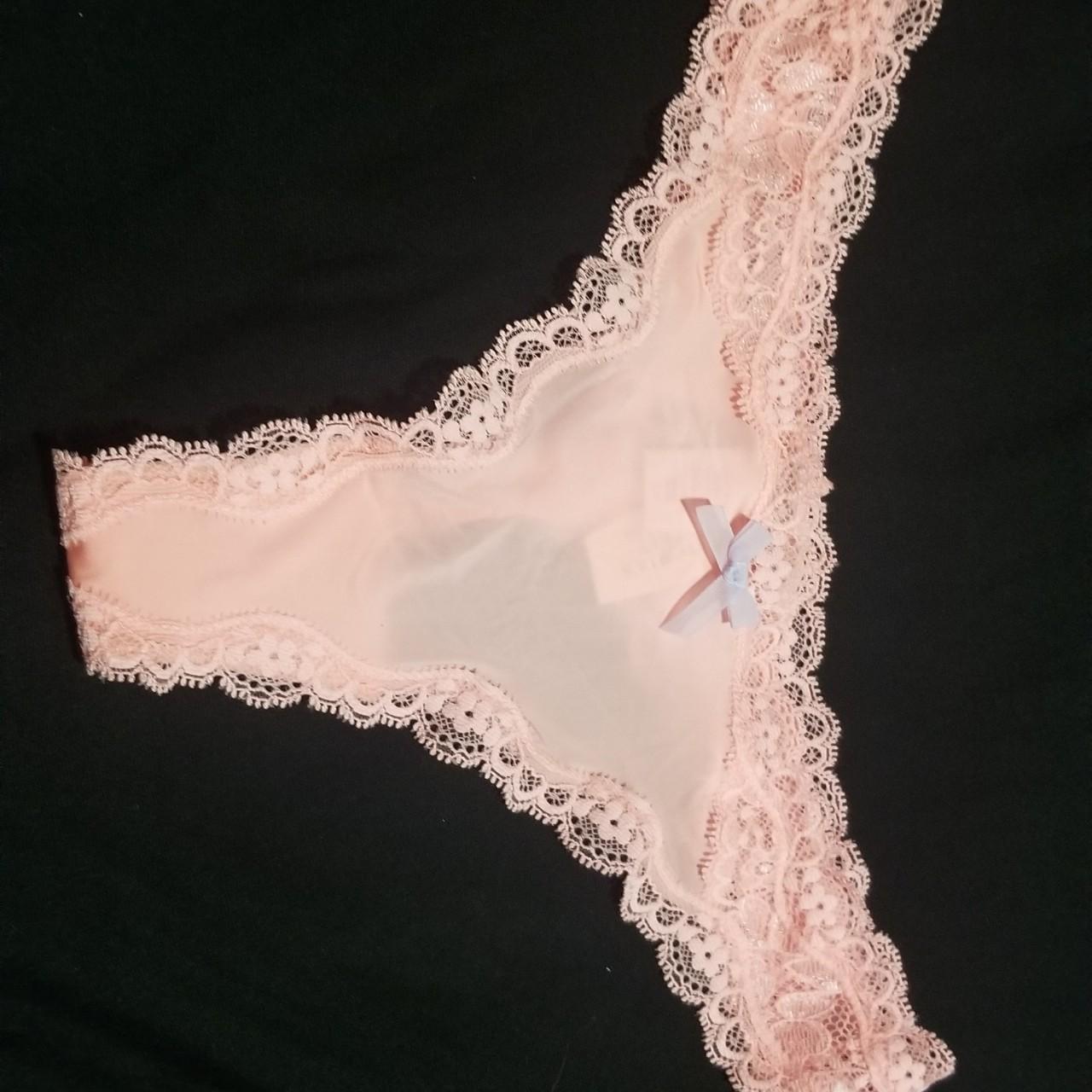 NWT Victoria Secret Pink Thong Panties Sz... - Depop