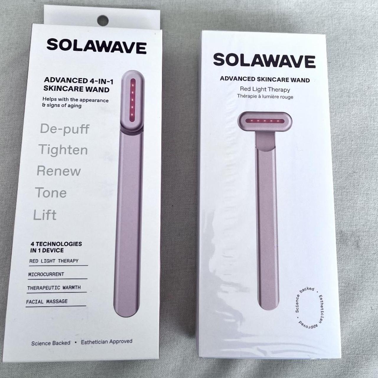 Solawave 4-in-1 skincare wand Red light therapy... - Depop