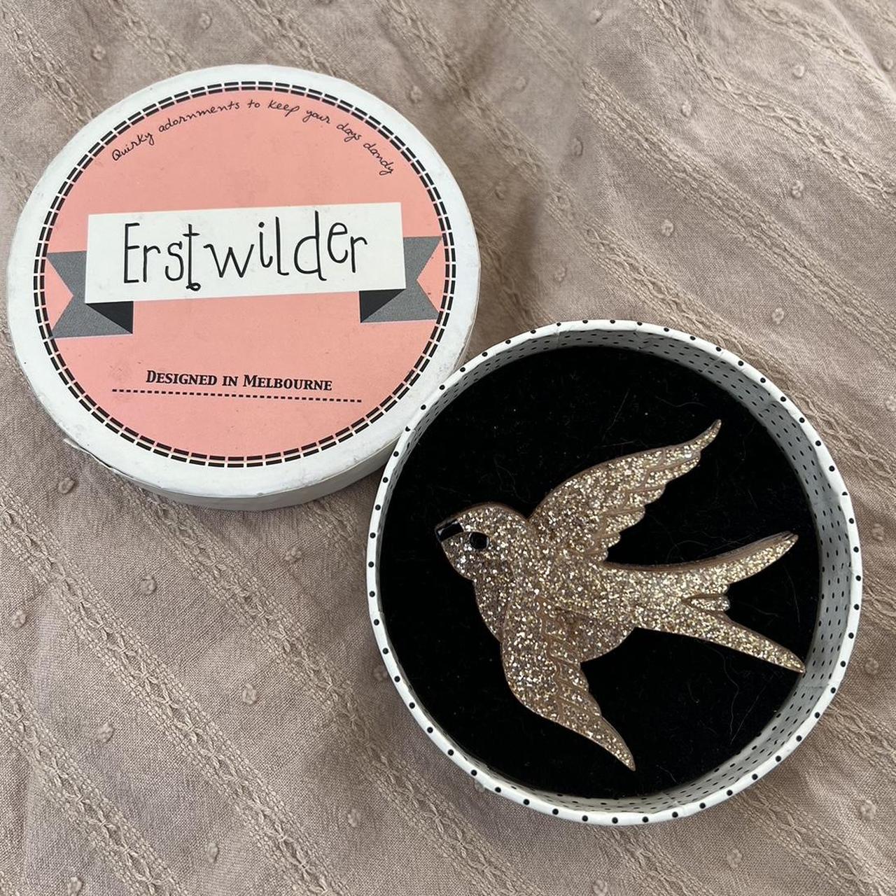Limited edition gold sparrow brooch from erstwilder... - Depop