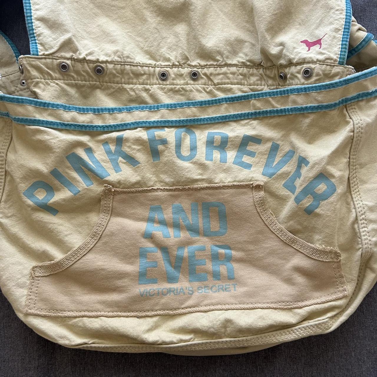 Victoria's Secret Pink 2000’s canvas shoulder... | Depop