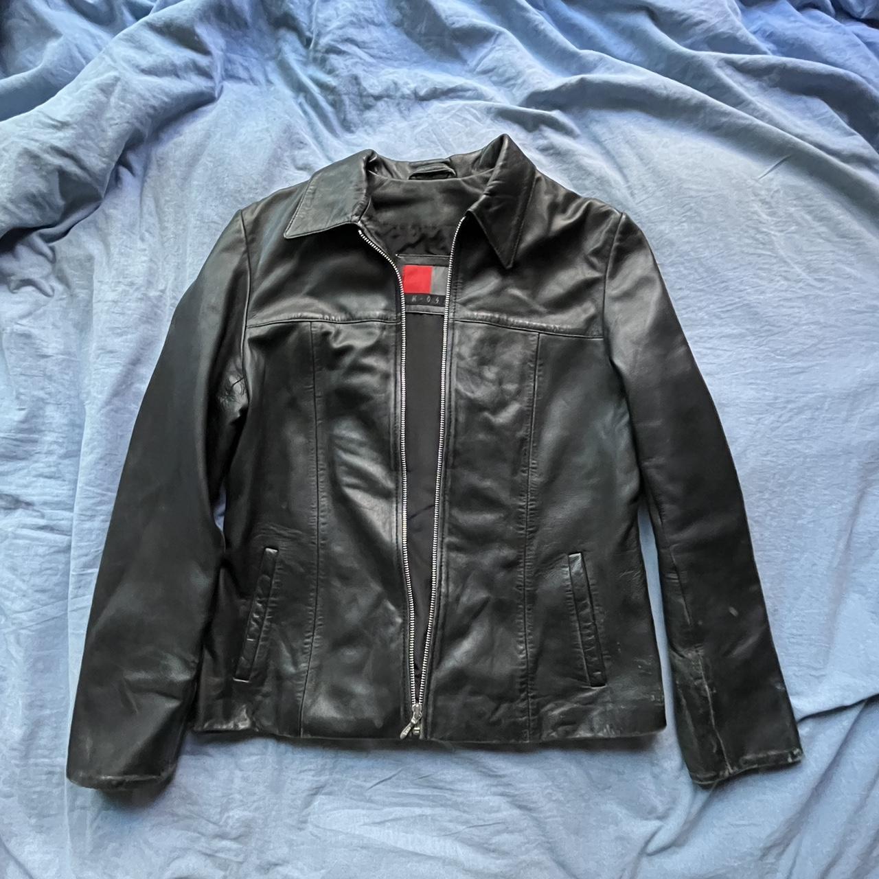 Koss leather jacket ⭐️ Fitted leather jacket would... - Depop