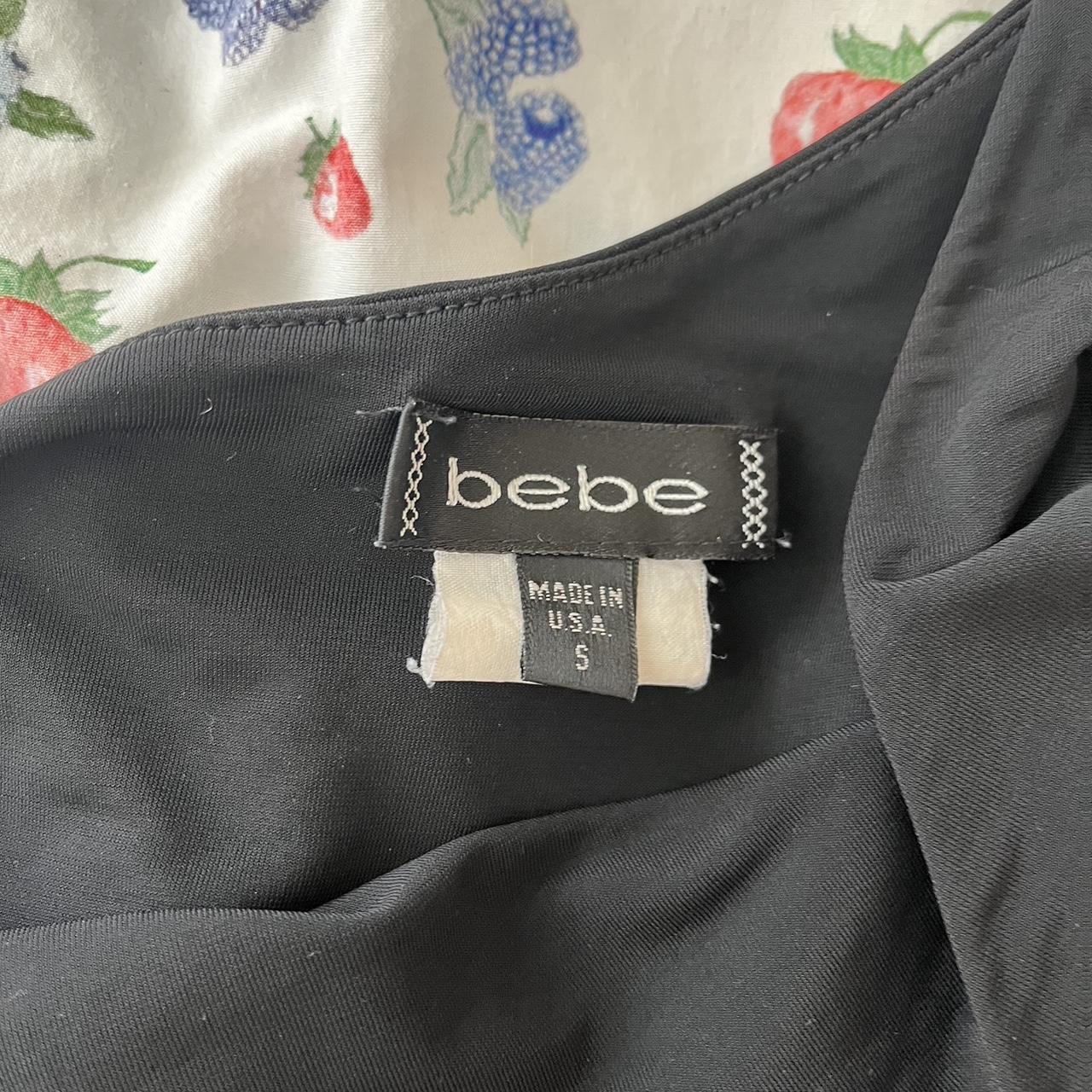 Early 2000 Bebe one strap top with sheer lining... - Depop