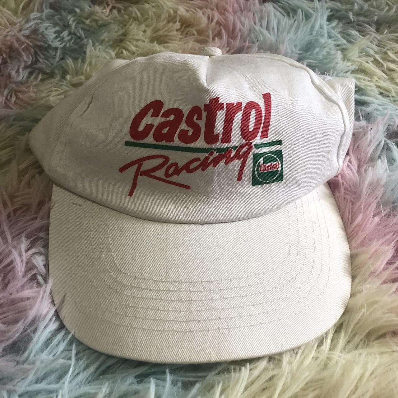 Sick white Castrol Racing cap. Get noticed in this... - Depop