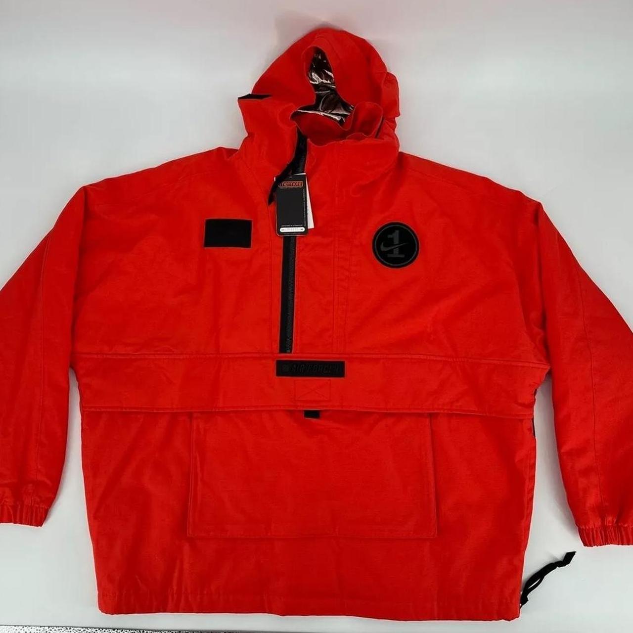 Limited edition Nike air force one Jacket Red... | Depop