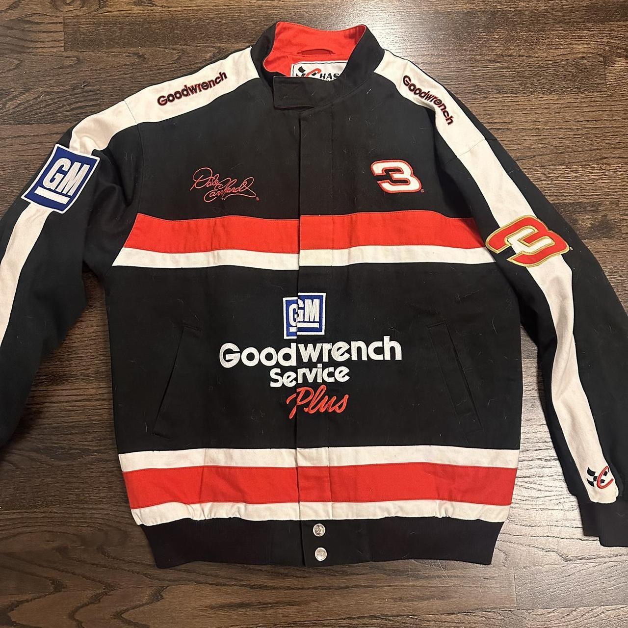 vintage gm racing race car jacket good condition no... - Depop