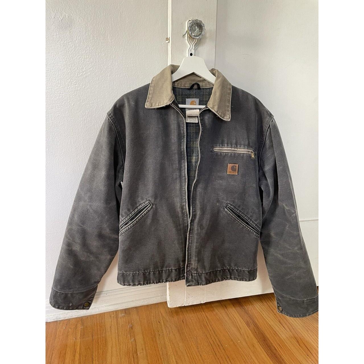 Vintage Carhartt Detroit Jacket J97 PTL (Made In... - Depop