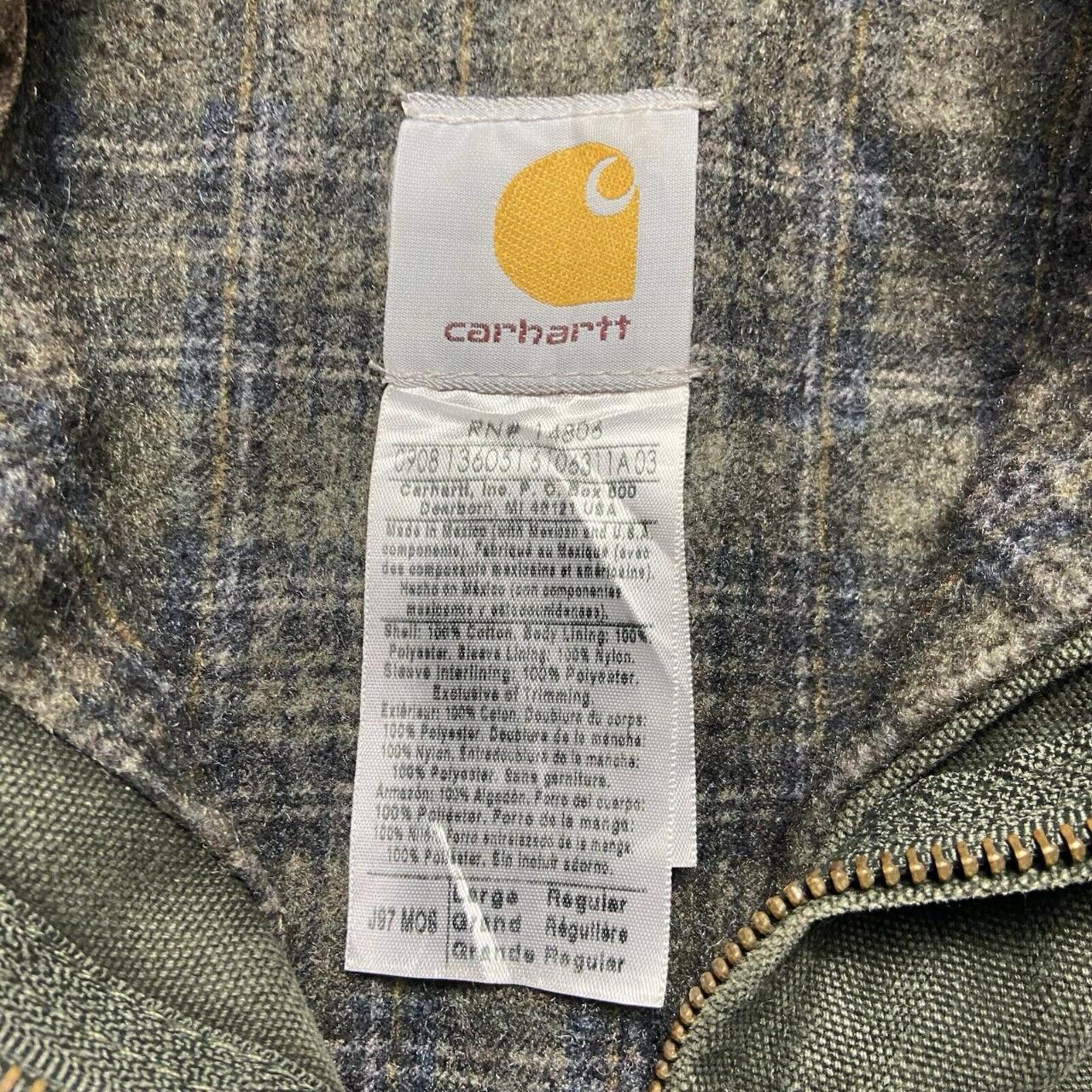 VTG Carhartt Detroit Jacket J97 MOS Moss Green... - Depop