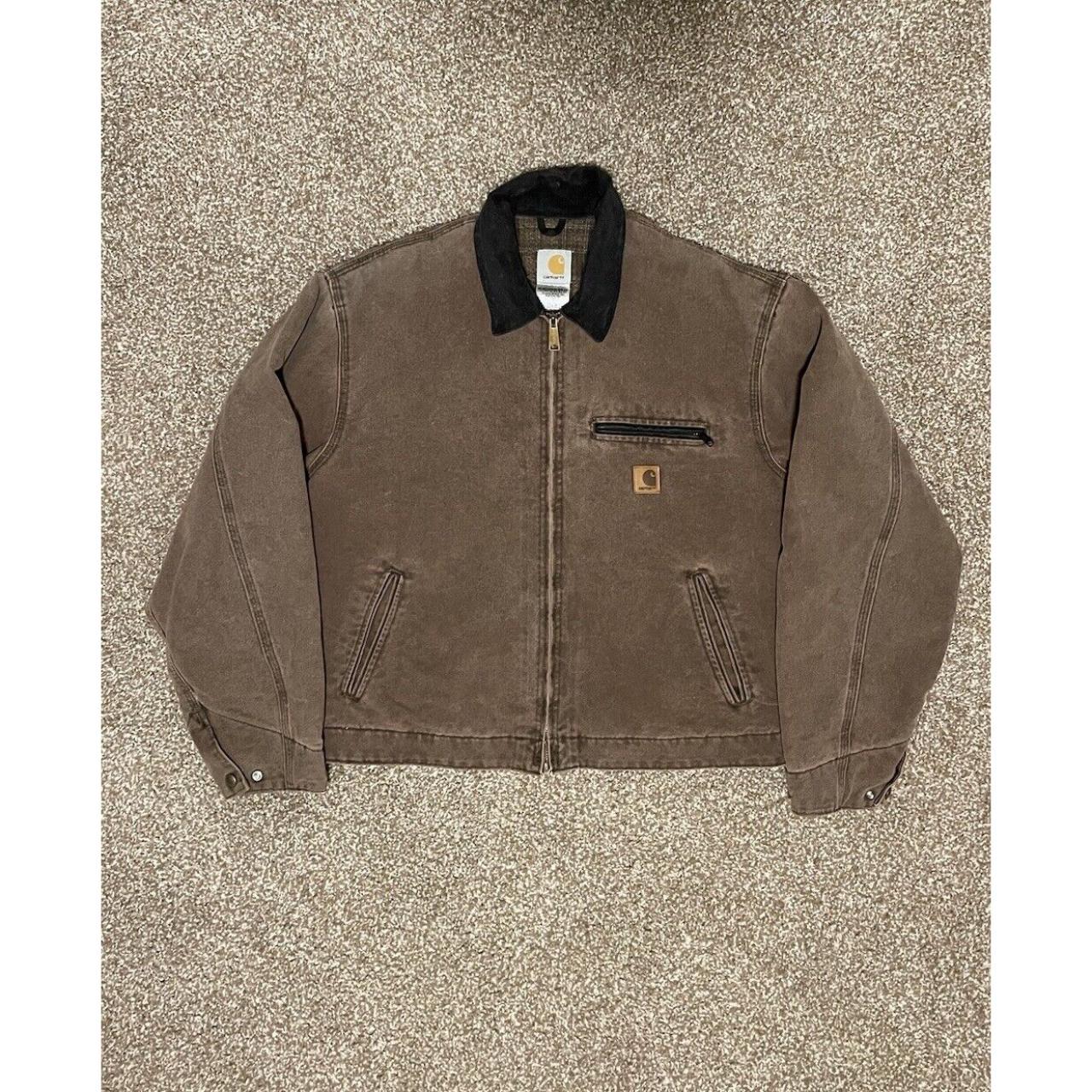 Carhartt Blanket Lined Detroit Jacket J97 CHT Faded... - Depop