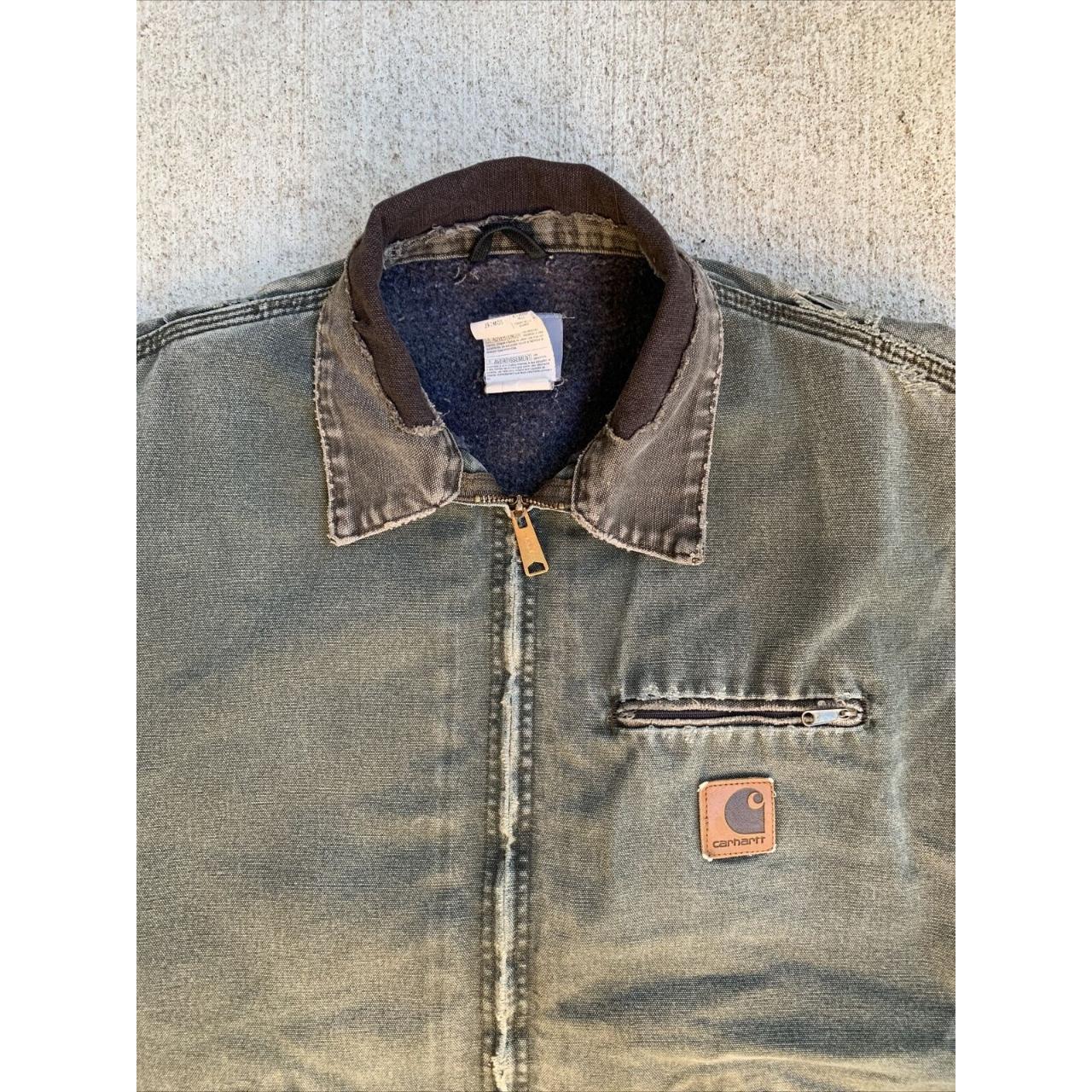 Carhartt Detroit Jacket J97 LARGE TALL Moss Green... - Depop