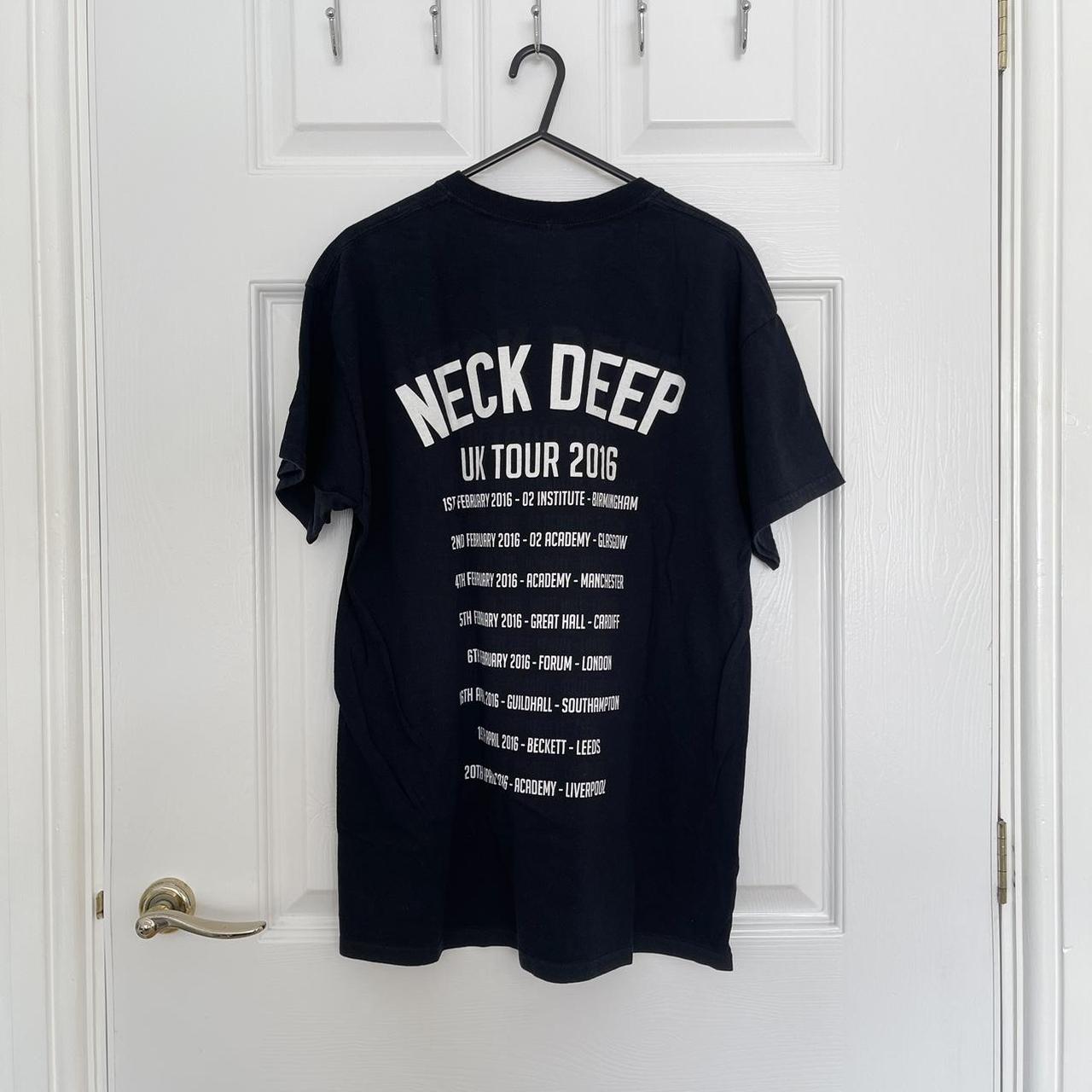 - Neck Deep official 2016 tour t-shirt with tour... - Depop
