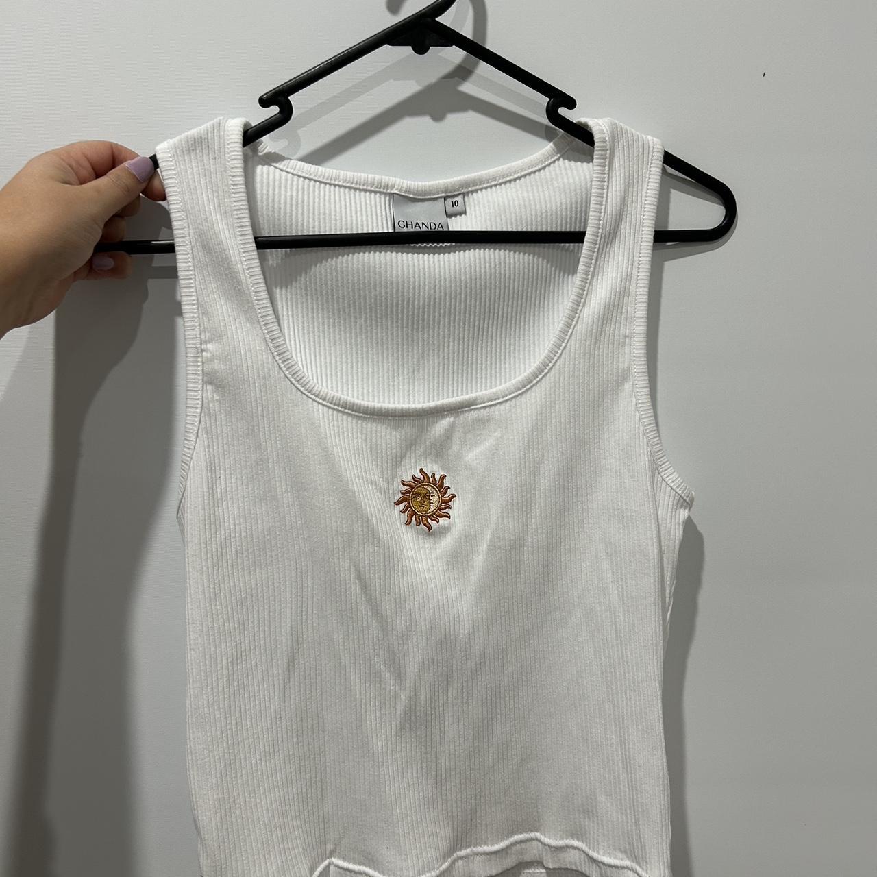 Ghanda singlet top. Worn once and washed. No stains... - Depop