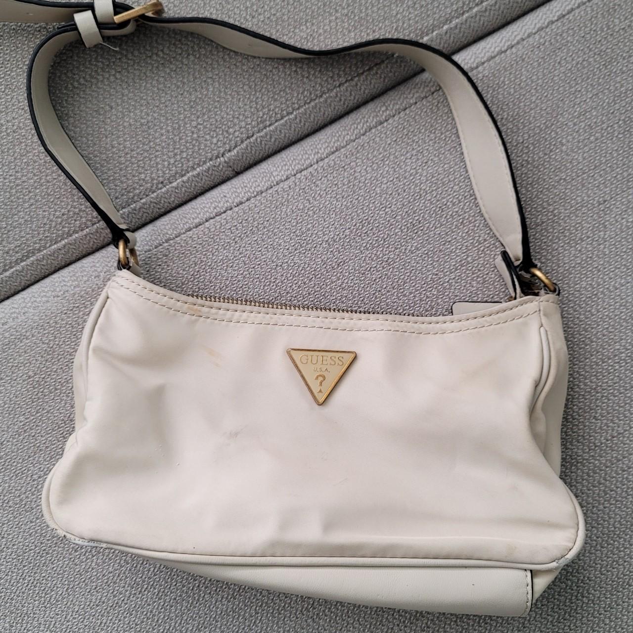 GUESS Beige Shoulder Bag #guess #shoulderbag #purse... - Depop
