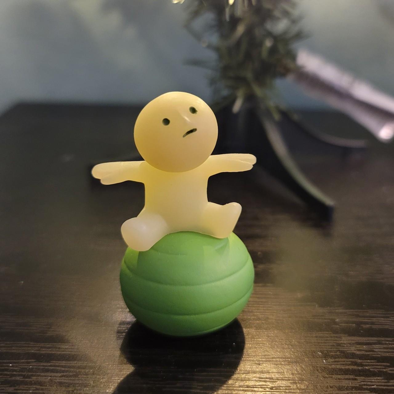 Smiski Exercise Series Yoga Ball #smiski #blindbox - Depop