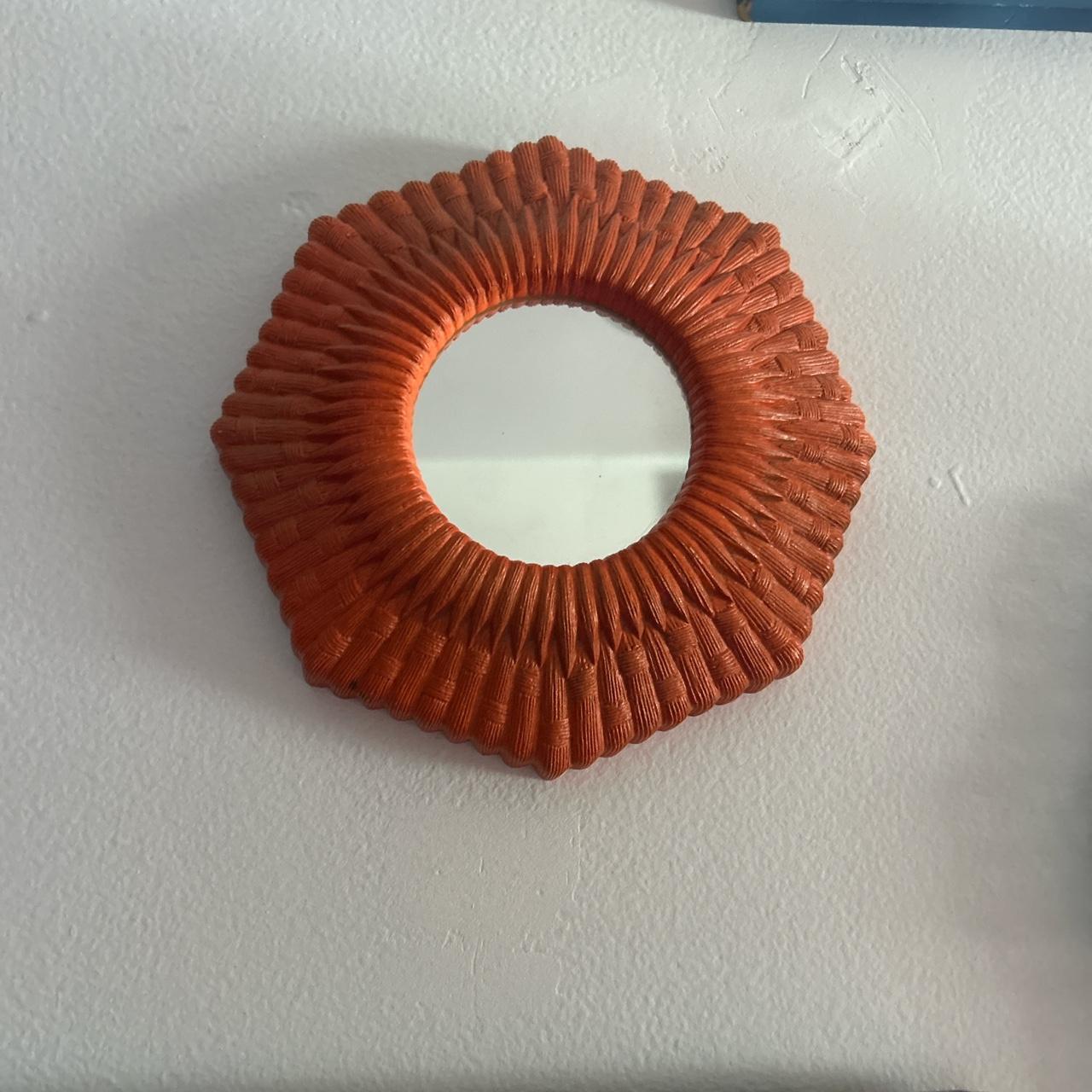 Small unique hanging mirror - about 8x8in - small... - Depop