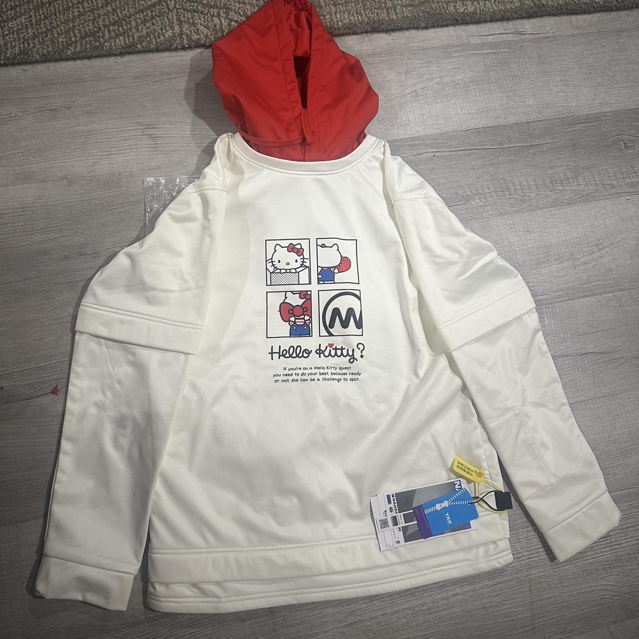 Women's Nandn x Hello Kitty Snowboard Hoodie snow... - Depop