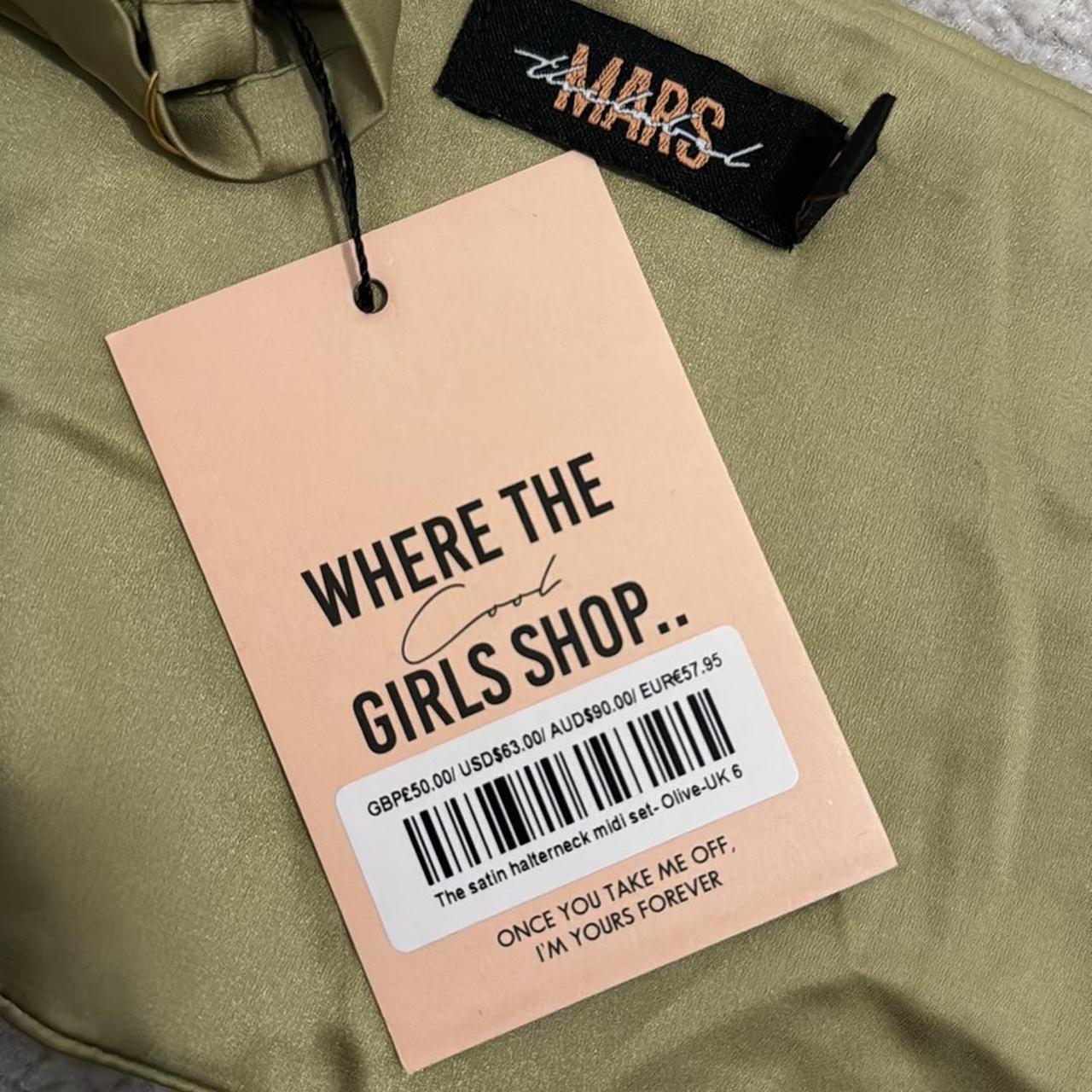 Mars the label two piece satin set. Top halter neck... | Depop