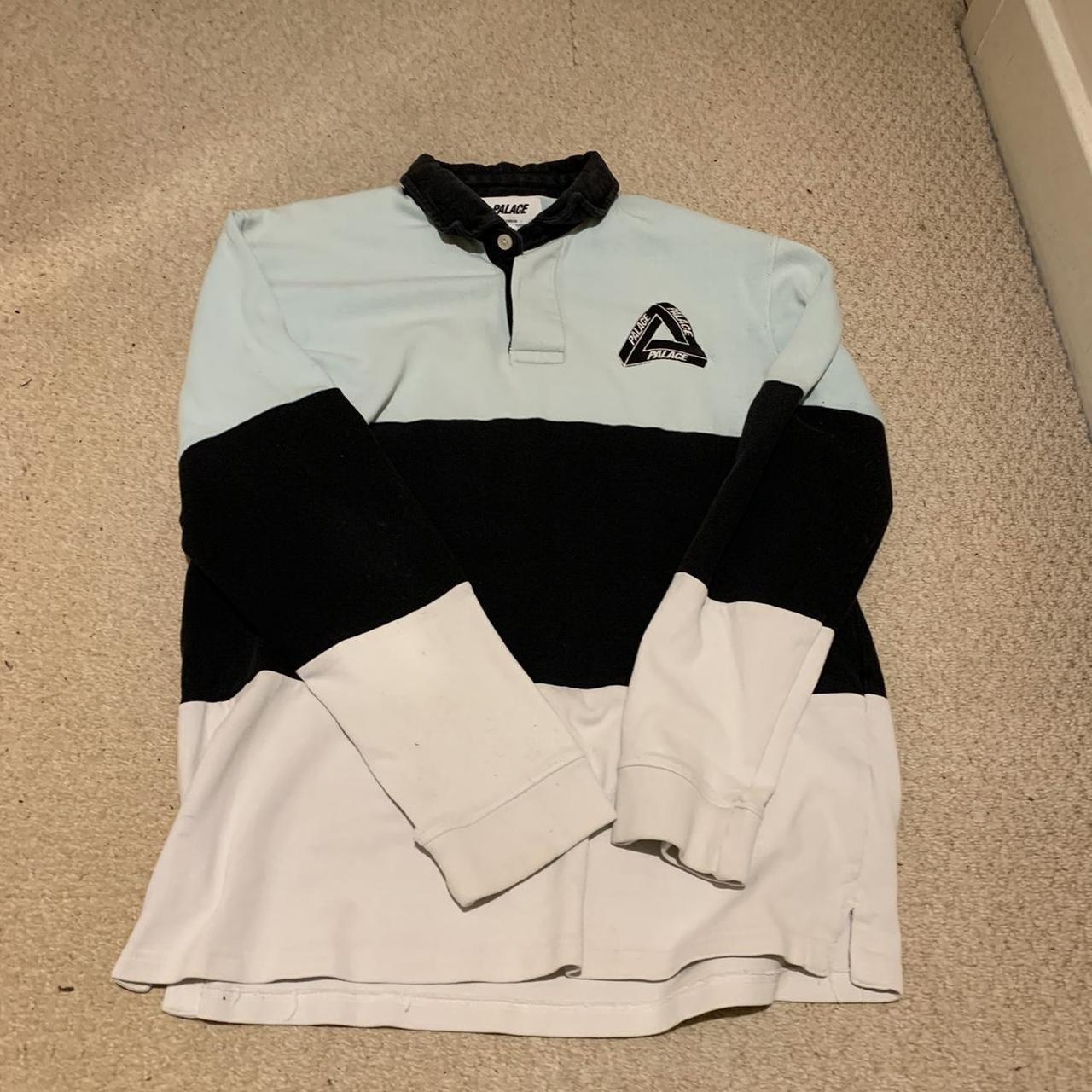 Palace tri ferg logo rugby top Size m - Depop