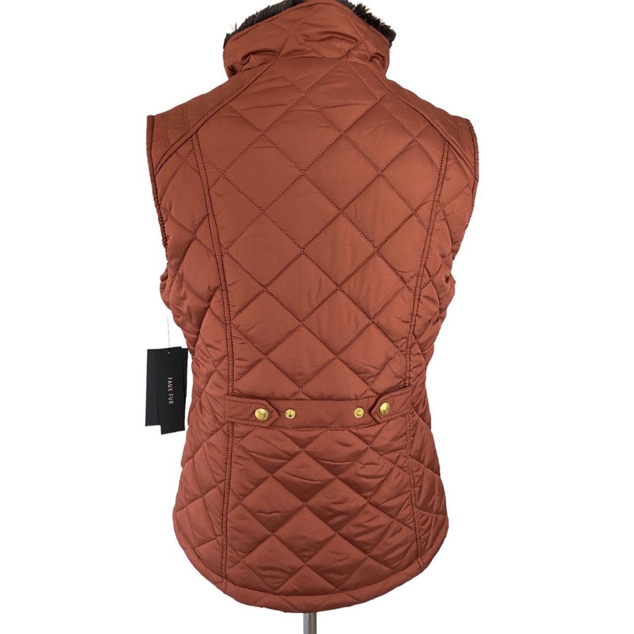 WEATHERPROOF Black Diamond Quilted Vest with Cozy... - Depop