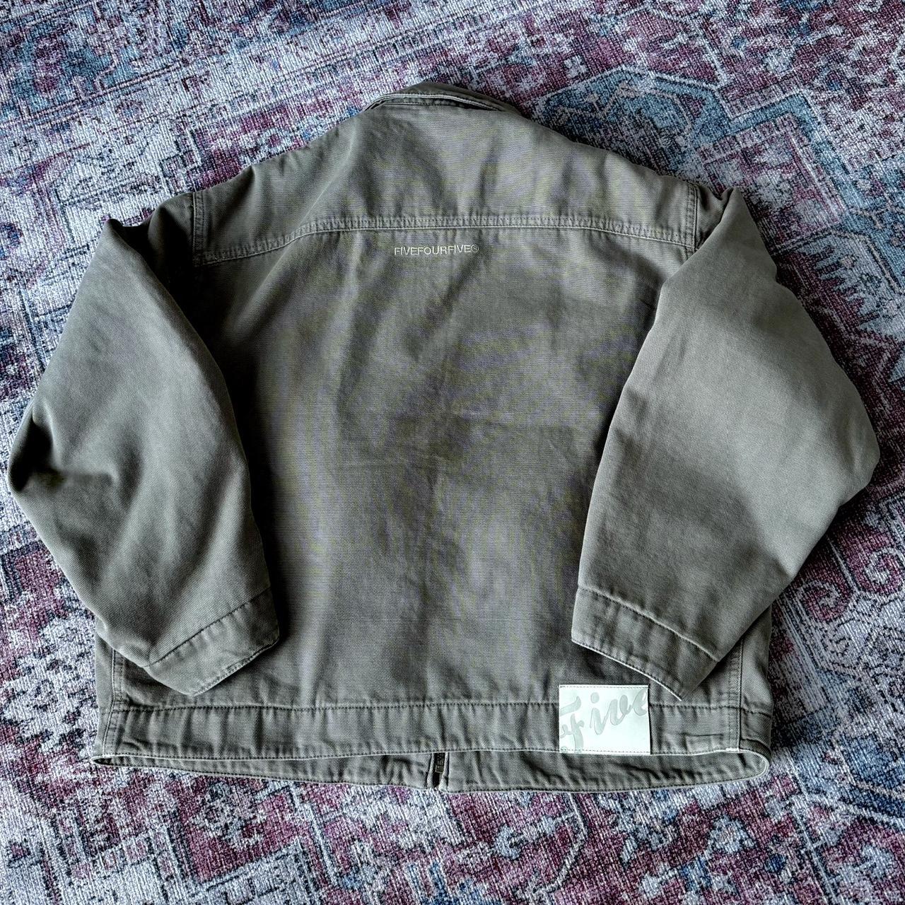FiveFourFive 545 work jacket in washed grey. Sized... - Depop