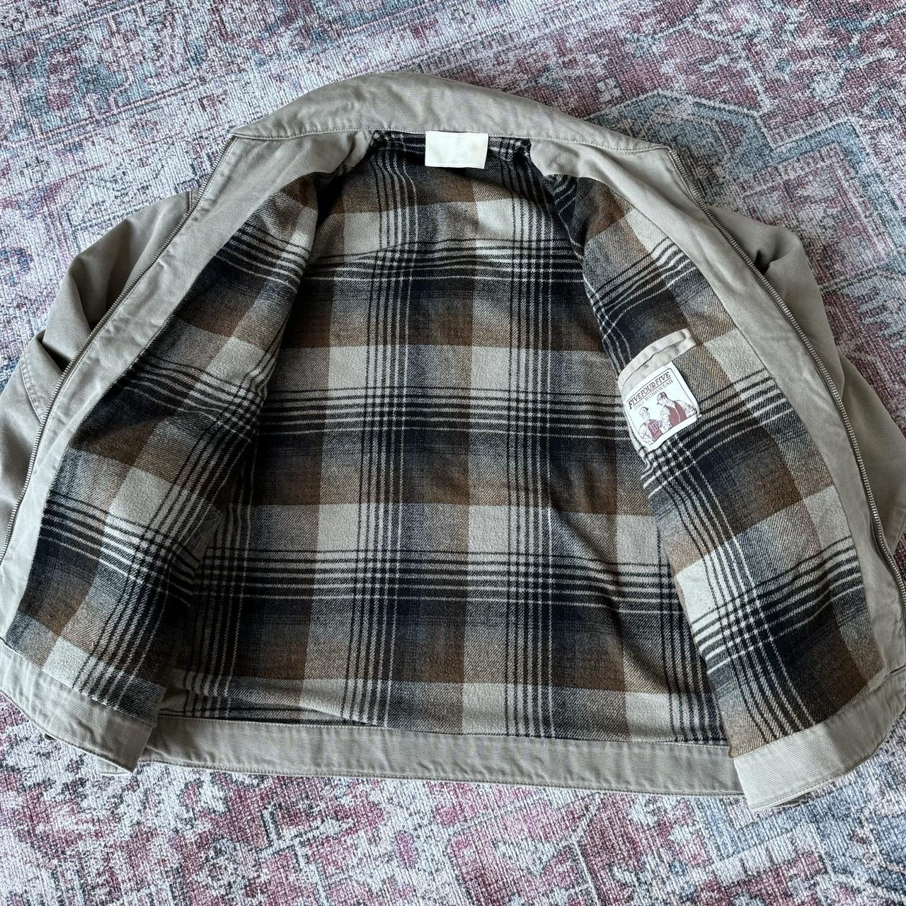 FiveFourFive 545 work jacket in washed grey. Sized... - Depop