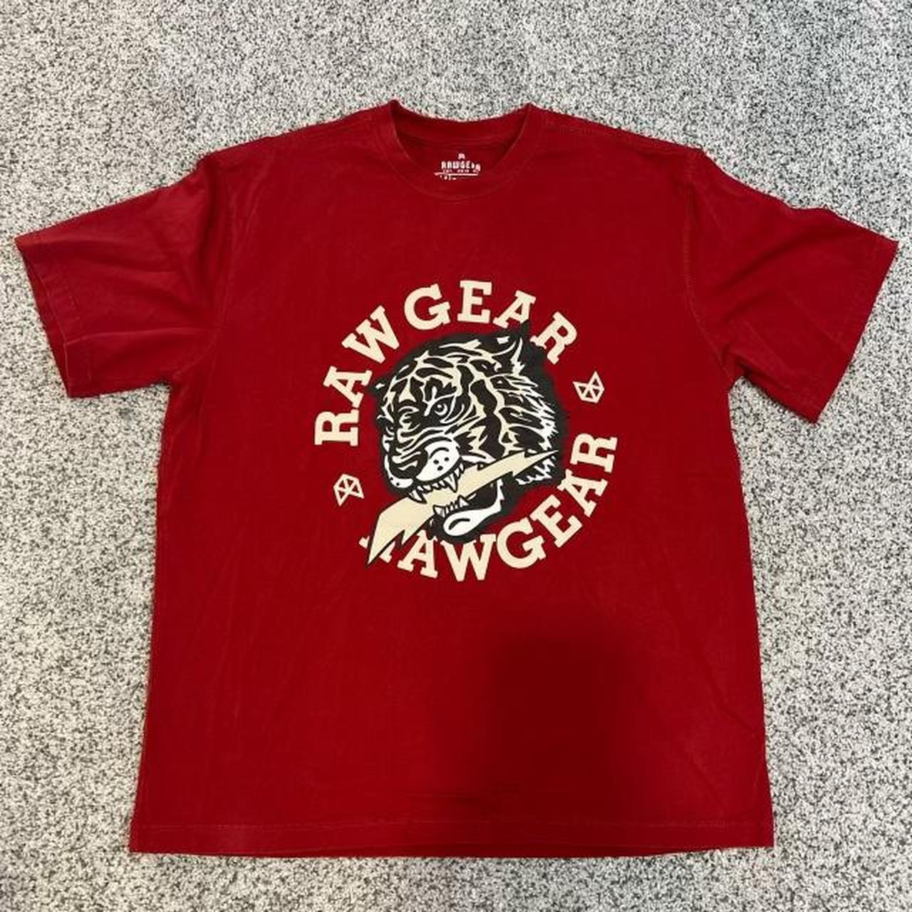 Raw Gear Dark Red Pump Cover Workout Gym T-shirt *NO... - Depop