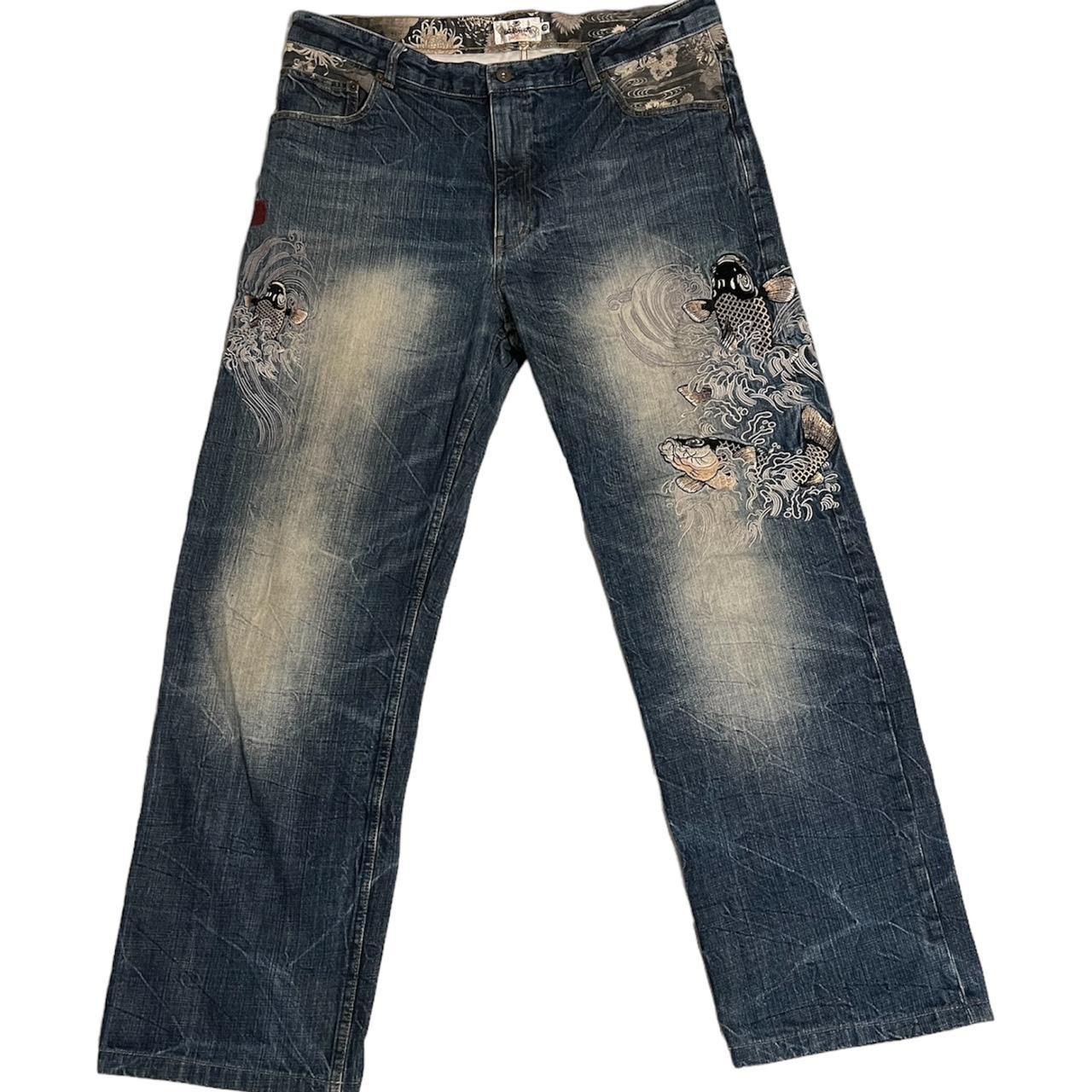 Karakuri Jeans Amazing Japanese denim with unique... - Depop