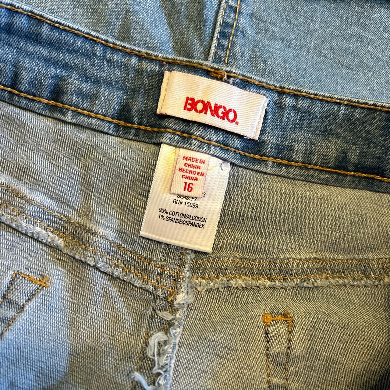 BONGO Women's Navy and Blue Skirt | Depop