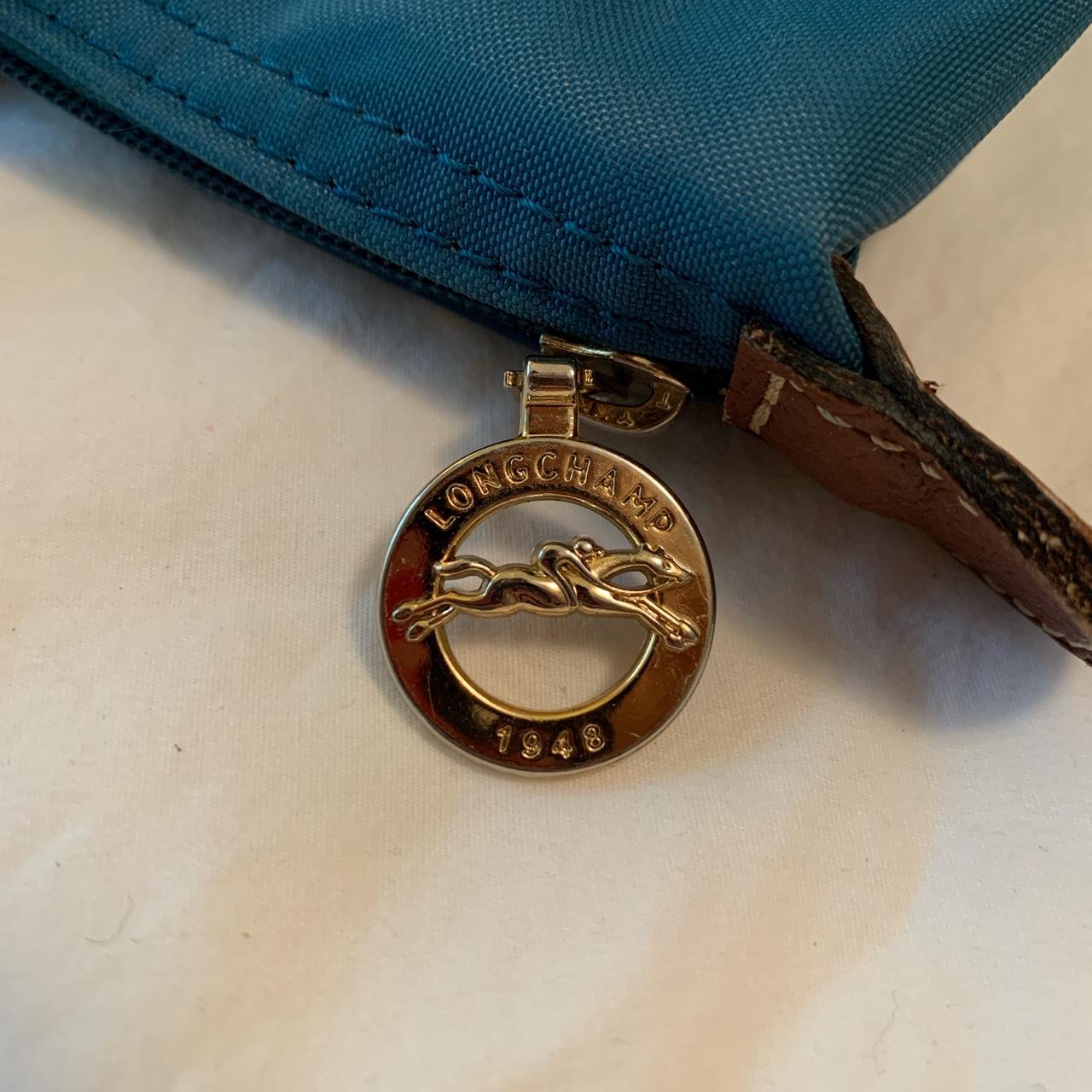 Authentic teal Longchamp mini - Depop