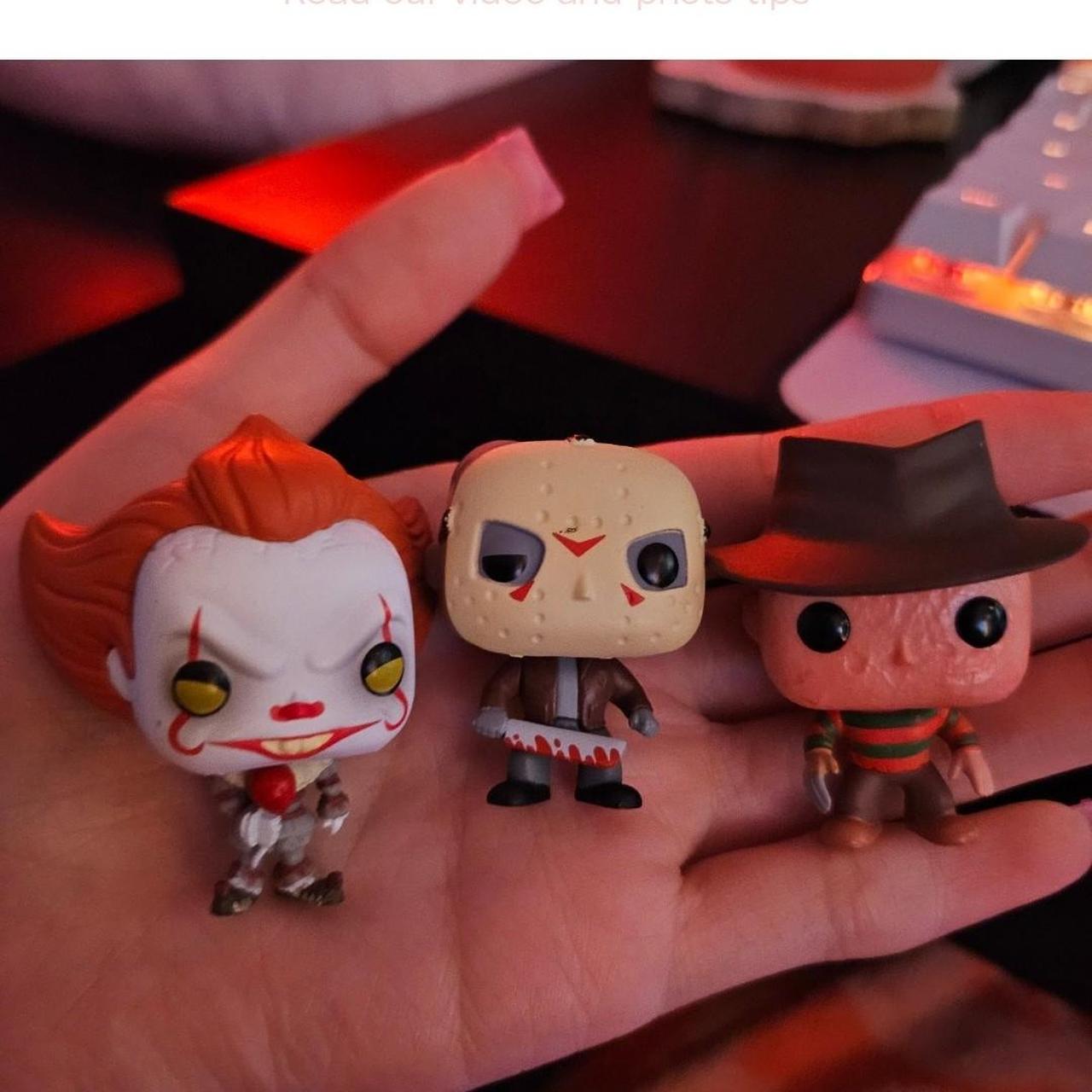 Set of 3 funko bitty pops. Horror themed and... - Depop