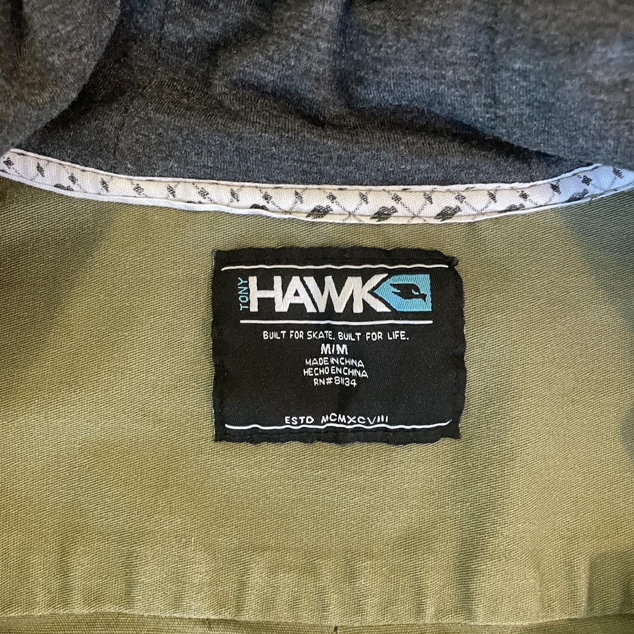 Khaki Green Tony Hawk jacket with dark gray soft... | Depop