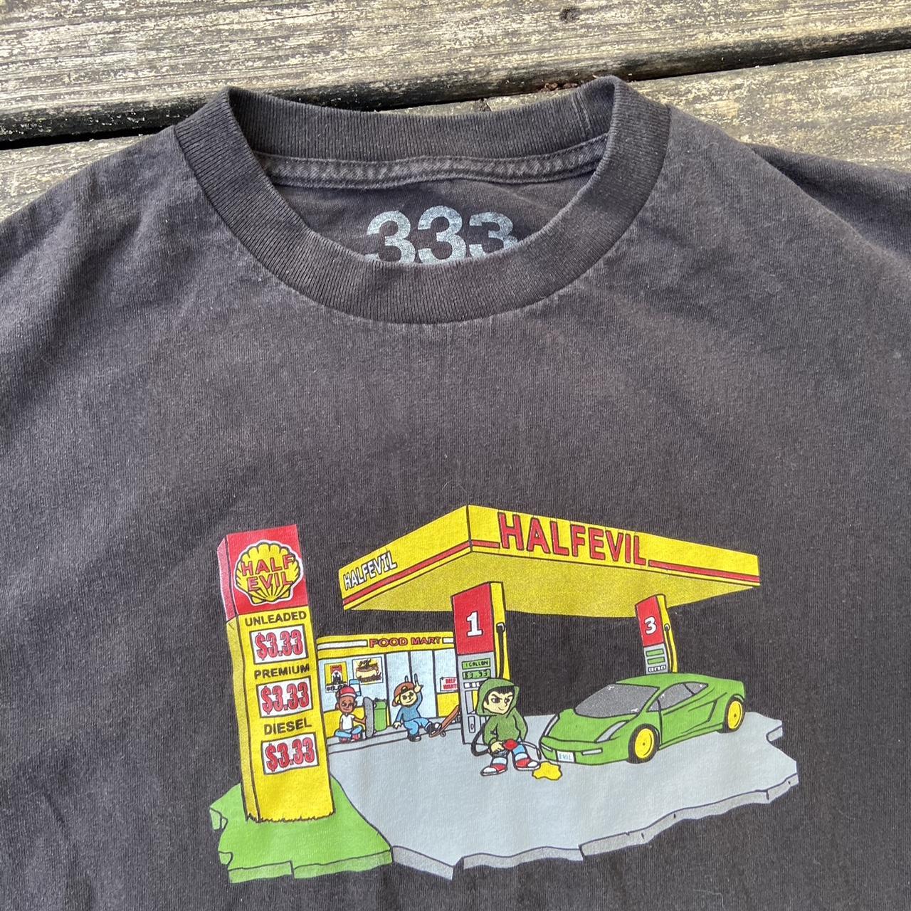 333 Half Evil T Shirt Size medium #333 - Depop