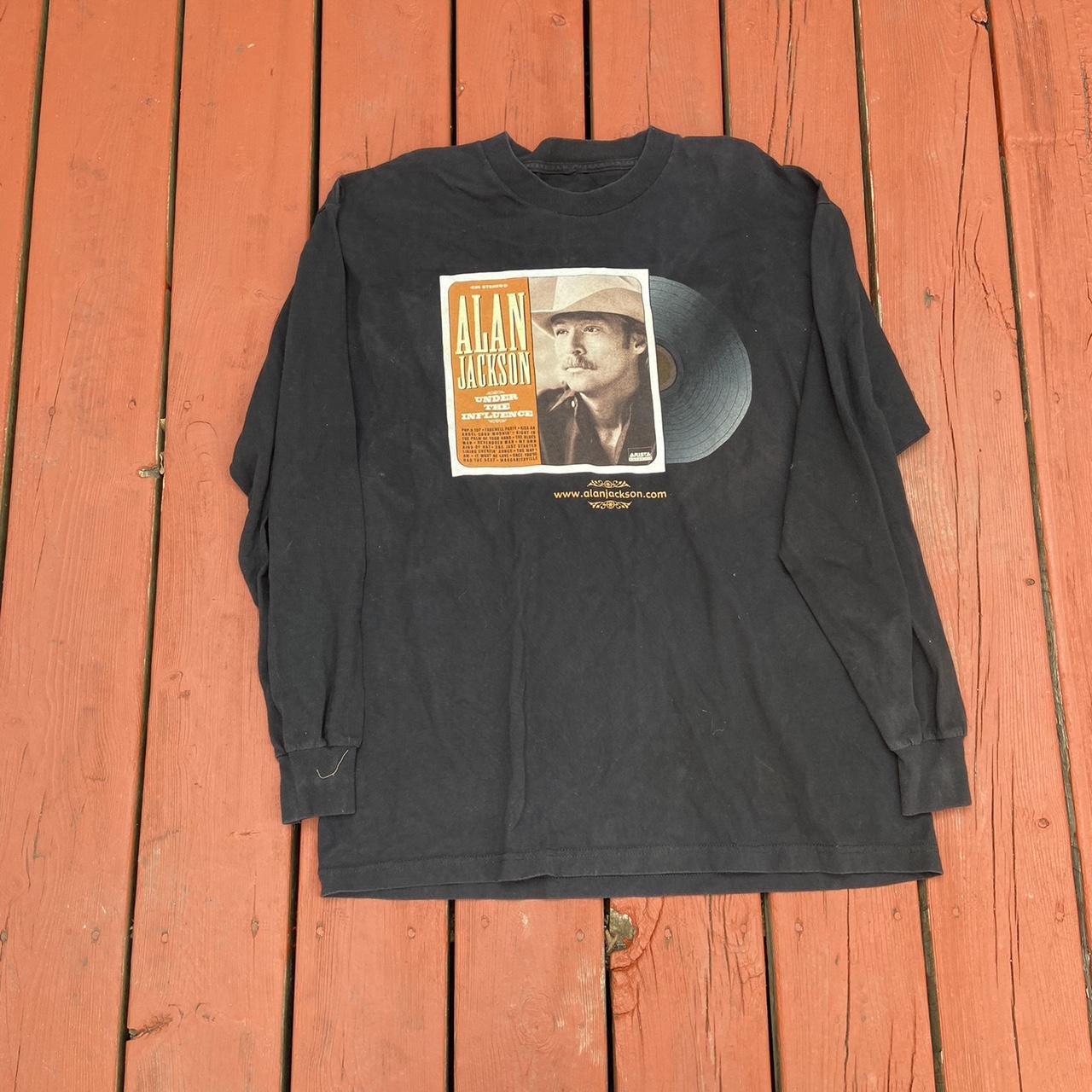 Vintage Alan Jackson long sleeve t shirt Size... - Depop