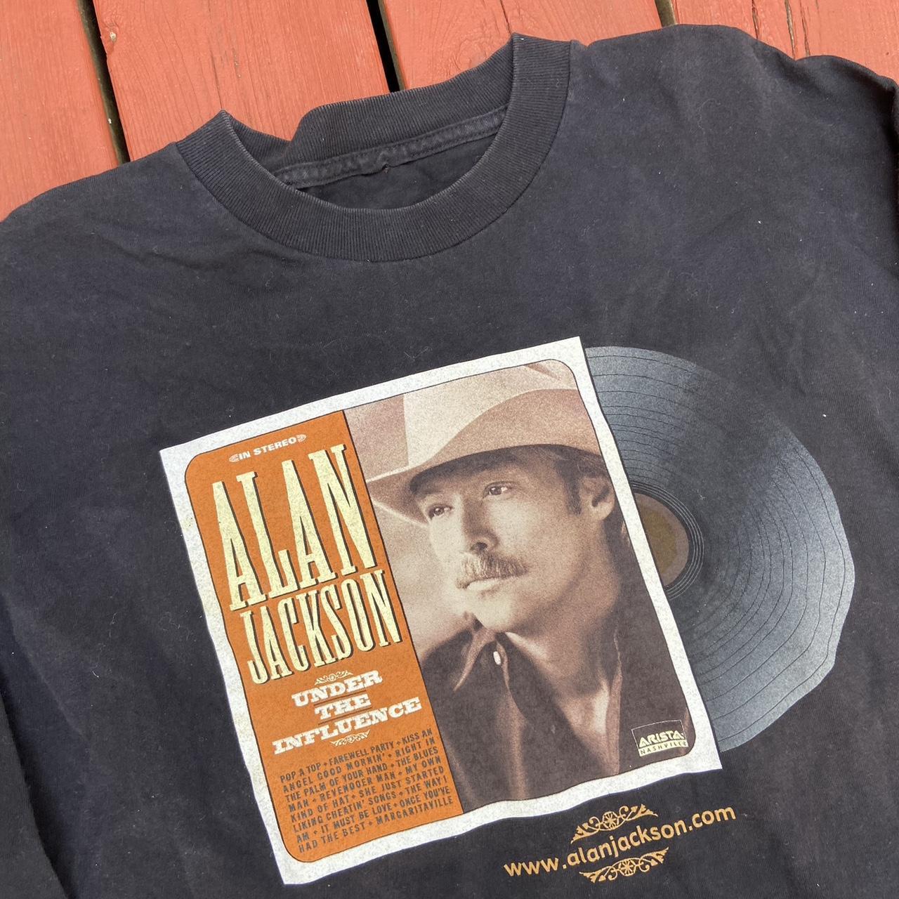 Vintage Alan Jackson long sleeve t shirt Size... - Depop