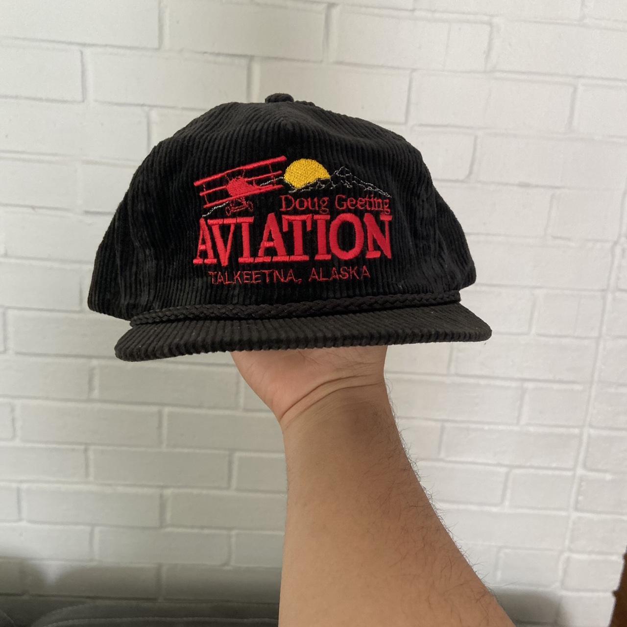 Vintage corduroy plane hat #vintage #80s - Depop