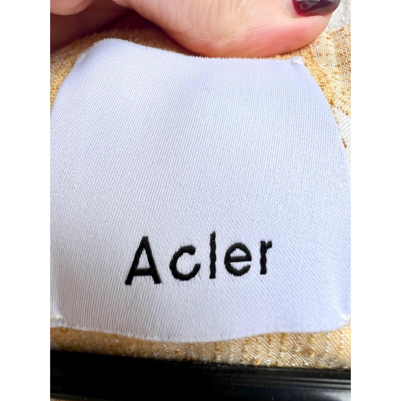 Acler Puff Sleeve Sutherland Canary Check Wrap Mini... - Depop