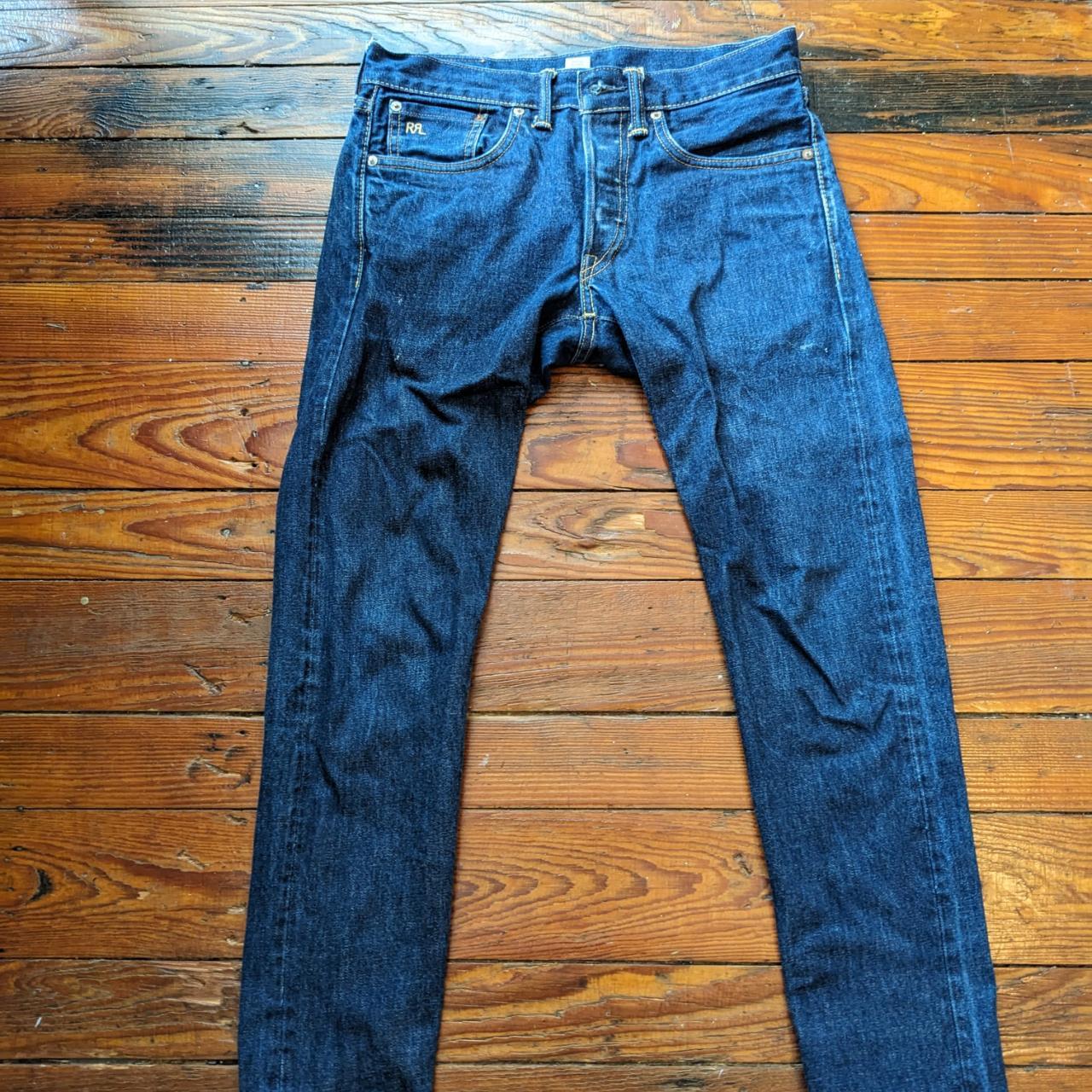 RRL by Ralph Lauren Men's Navy Jeans | Depop