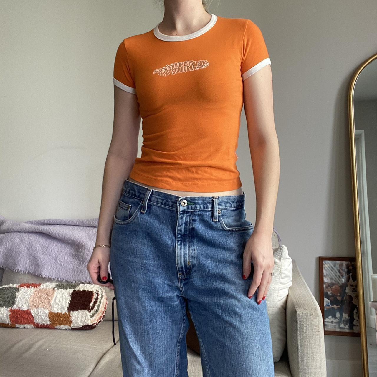 Bossini baby tee ️ Details: Tangerine cotton... - Depop