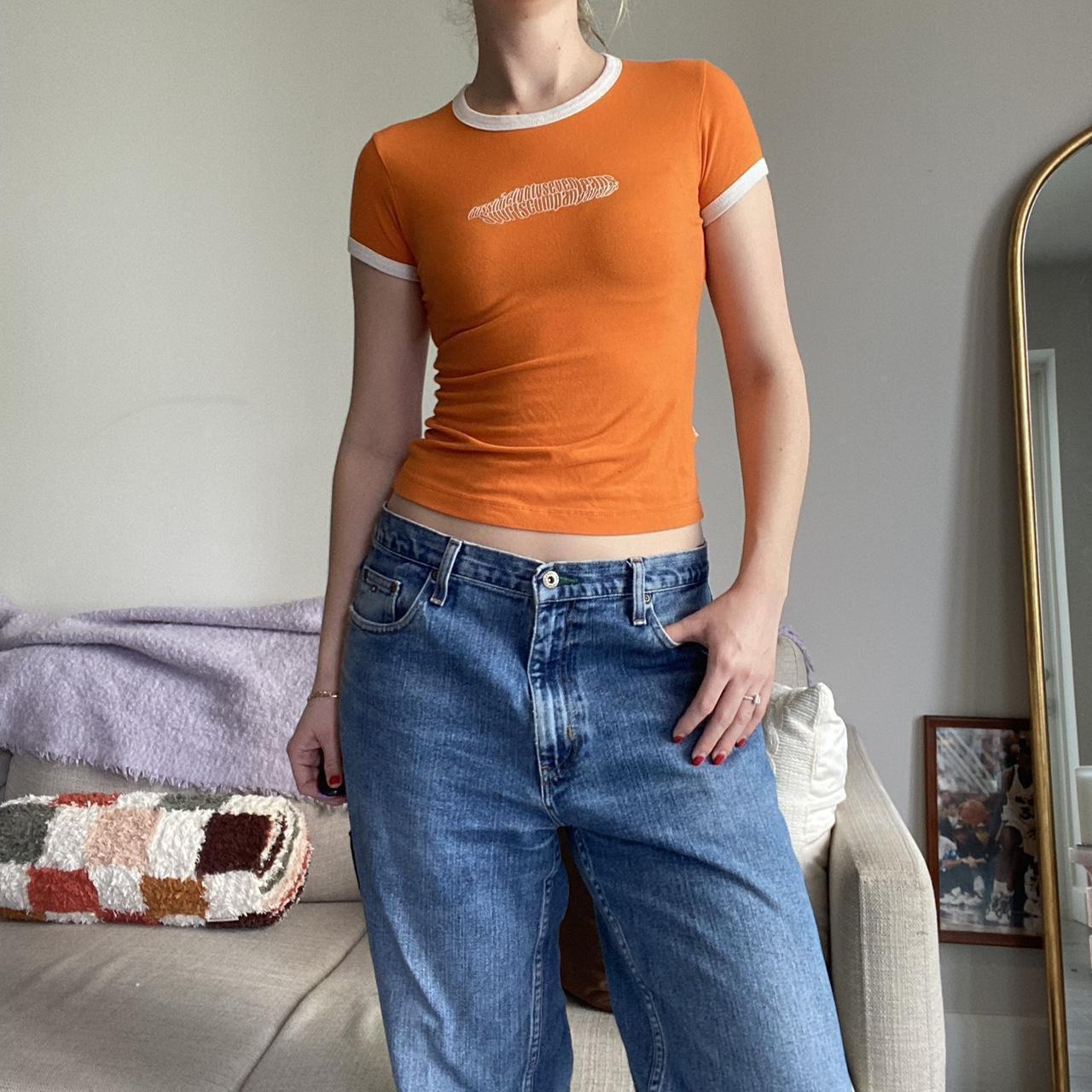 Bossini baby tee ️ Details: Tangerine cotton... - Depop