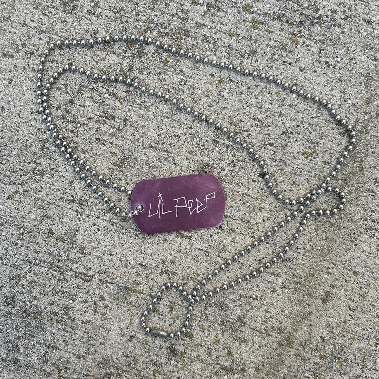 original 2018 lil peep dog tag from cowys2 x hyv... - Depop
