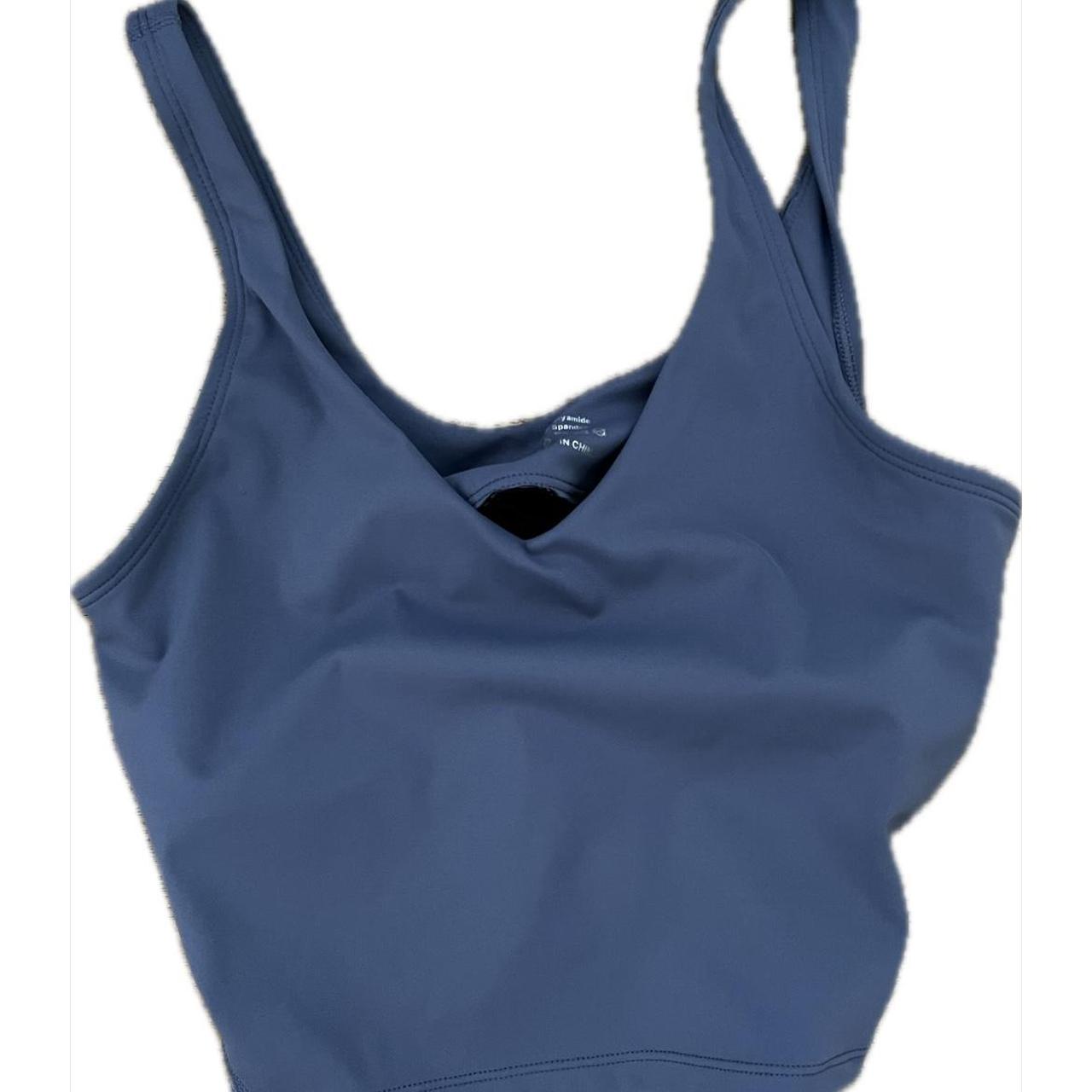 Lululemon blue racerback tank top - Depop