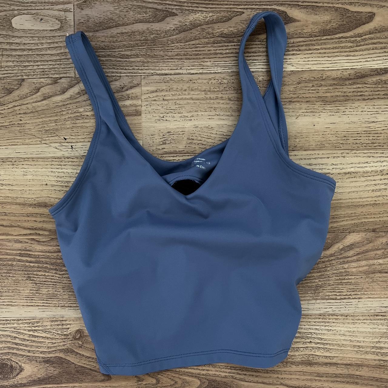 Lululemon blue racerback tank top - Depop